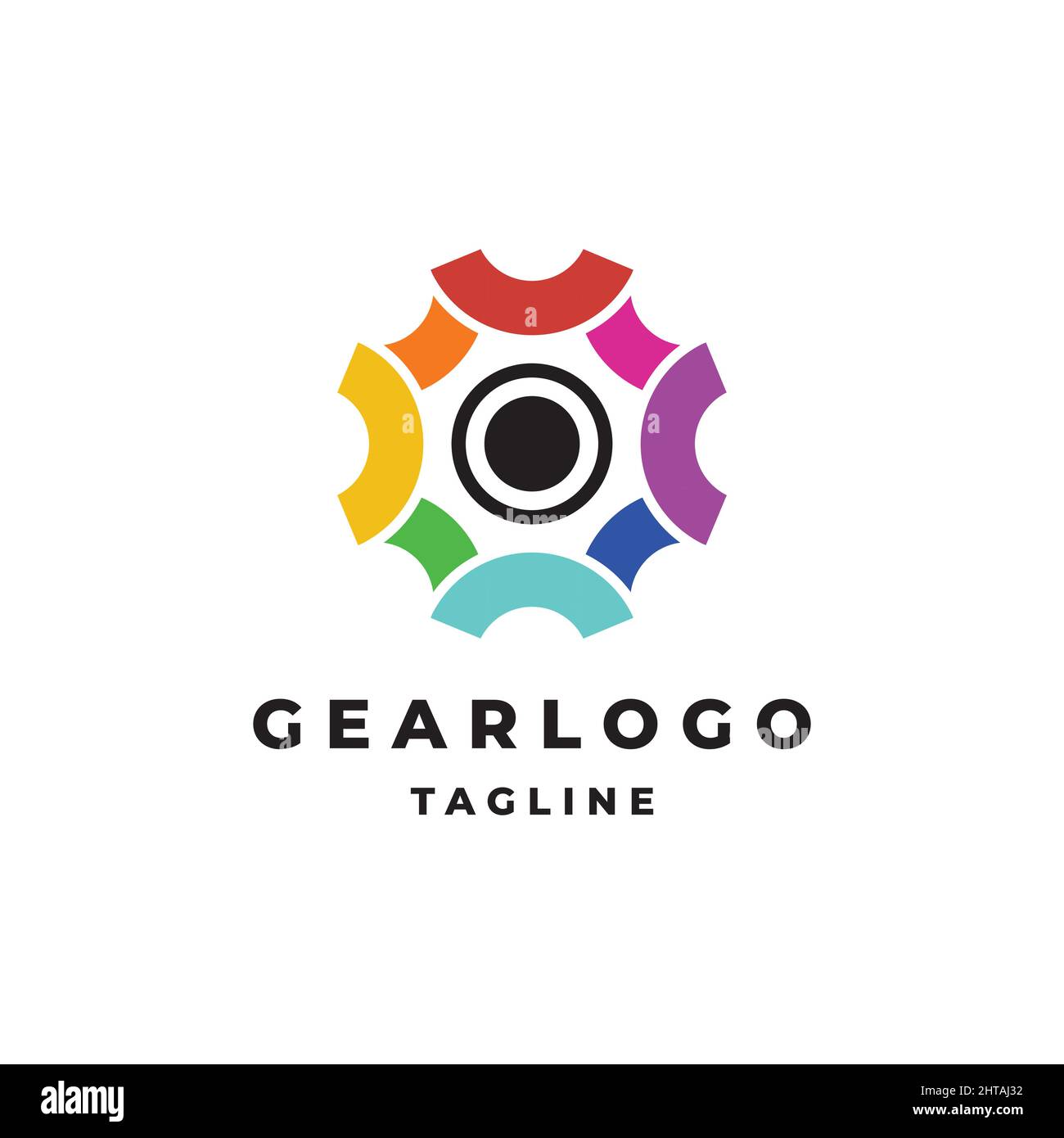 Gear logo design illustration vector template Stock Vector Image & Art ...