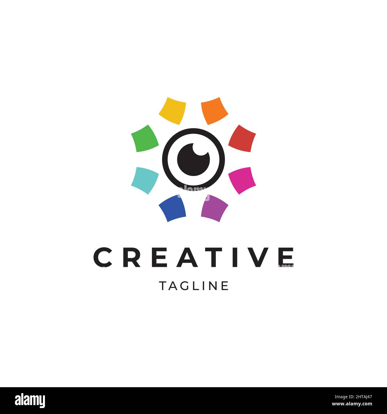 Eye vision logo design inspiration vector template Stock Vector Image ...