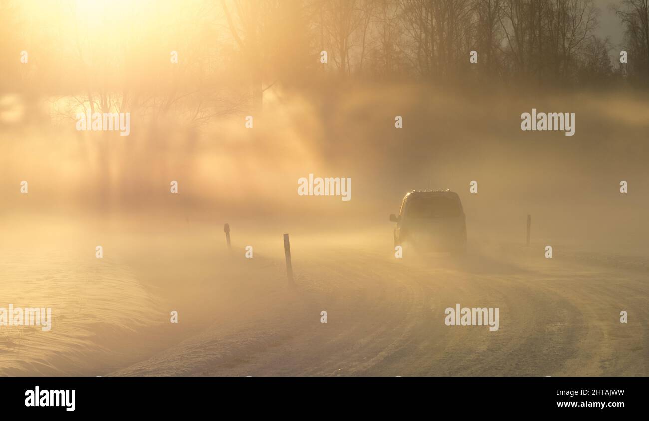 Dust driving hi-res stock photography and images - Alamy