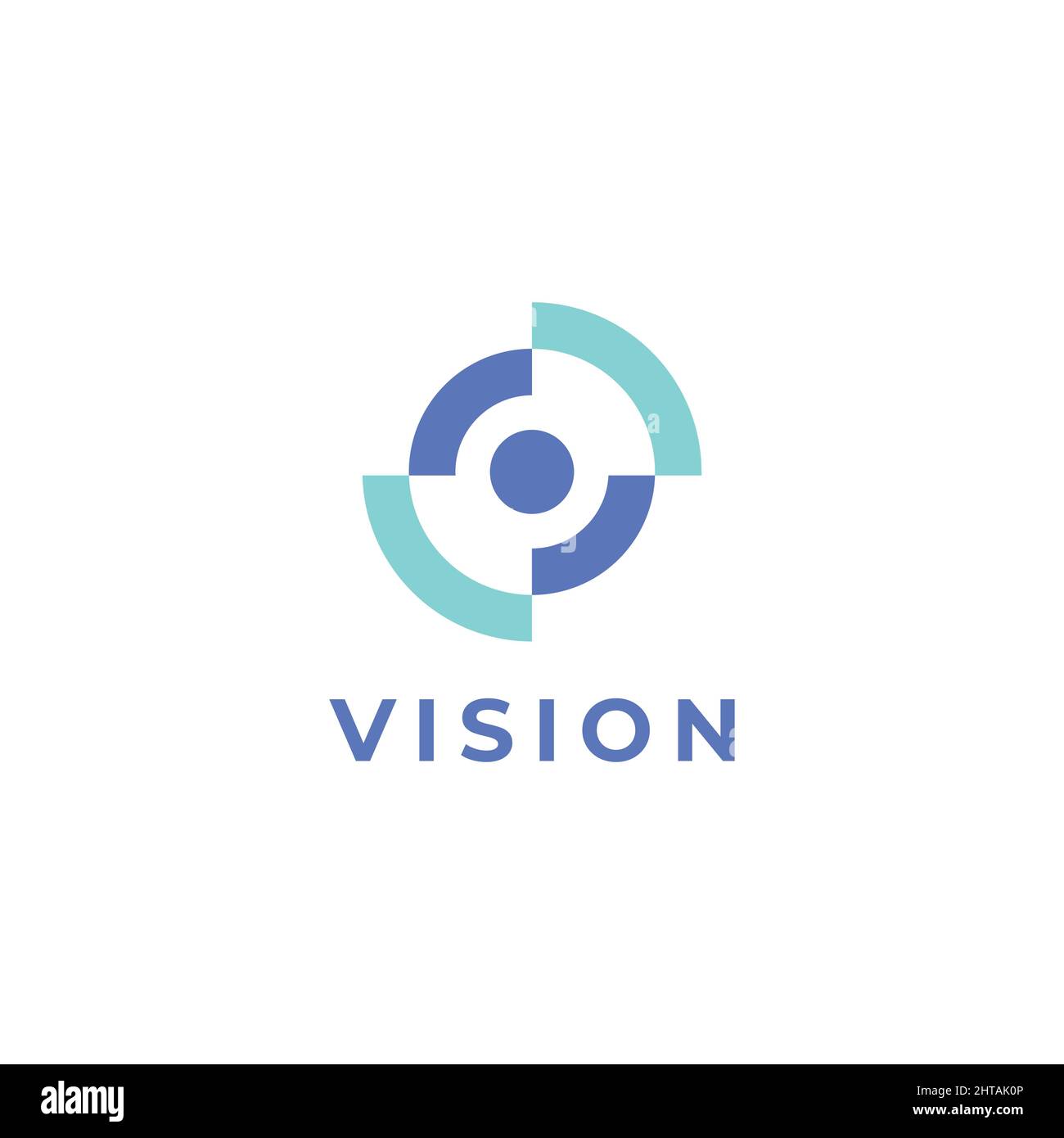 Vision logo design illustration vector template Stock Vector Image ...