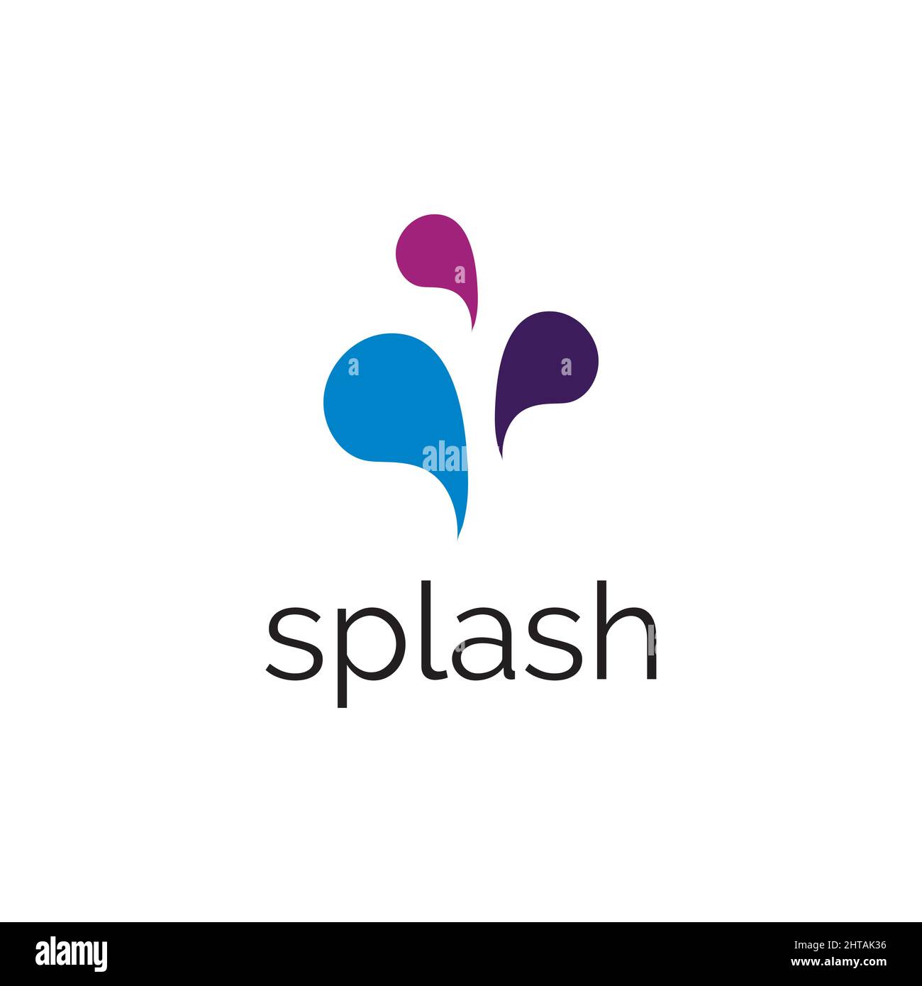 Splash logo design illustration vector template Stock Vector Image ...