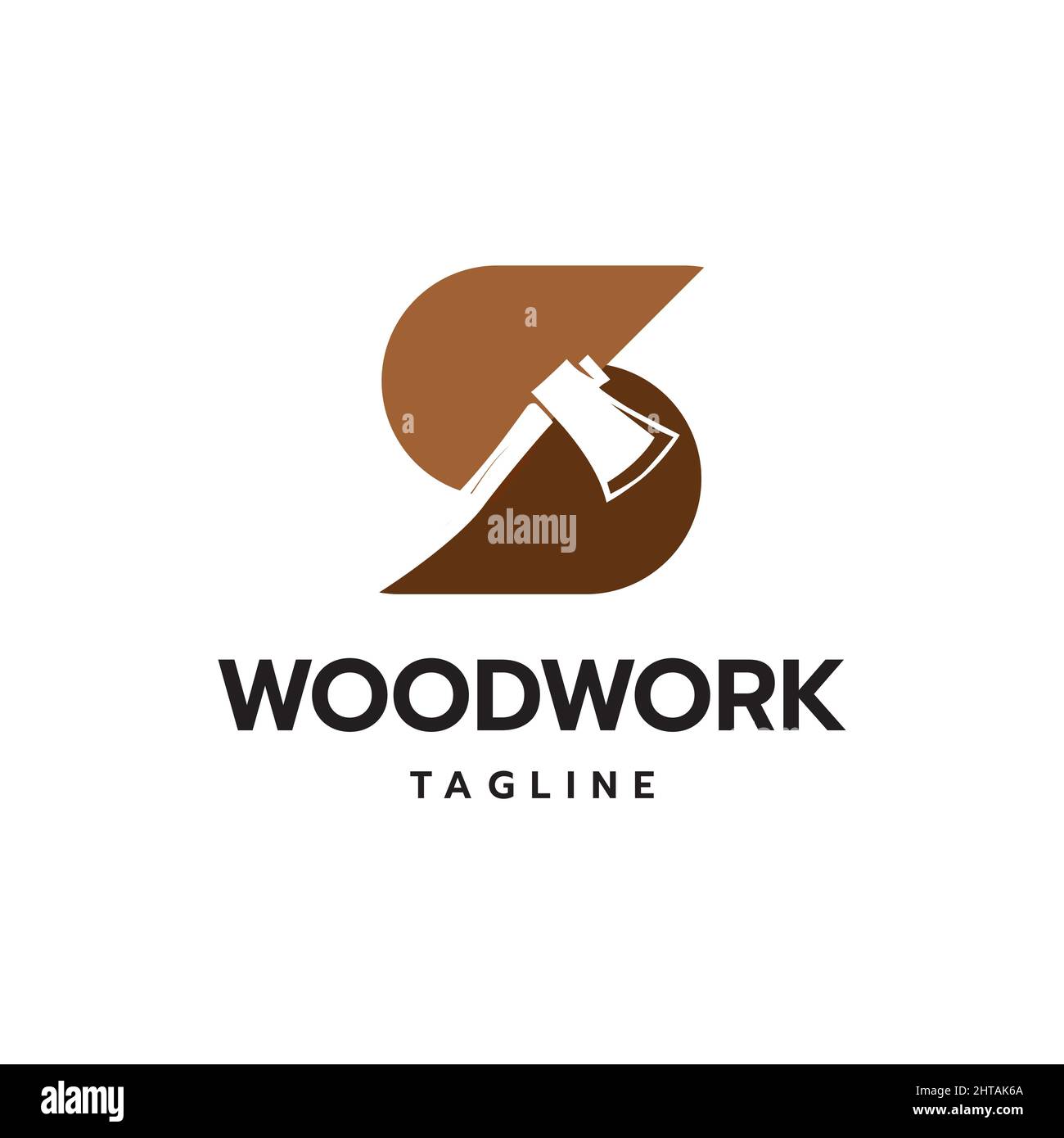 Letter S with axe logo design inspiration vector template. Lumberjack ...