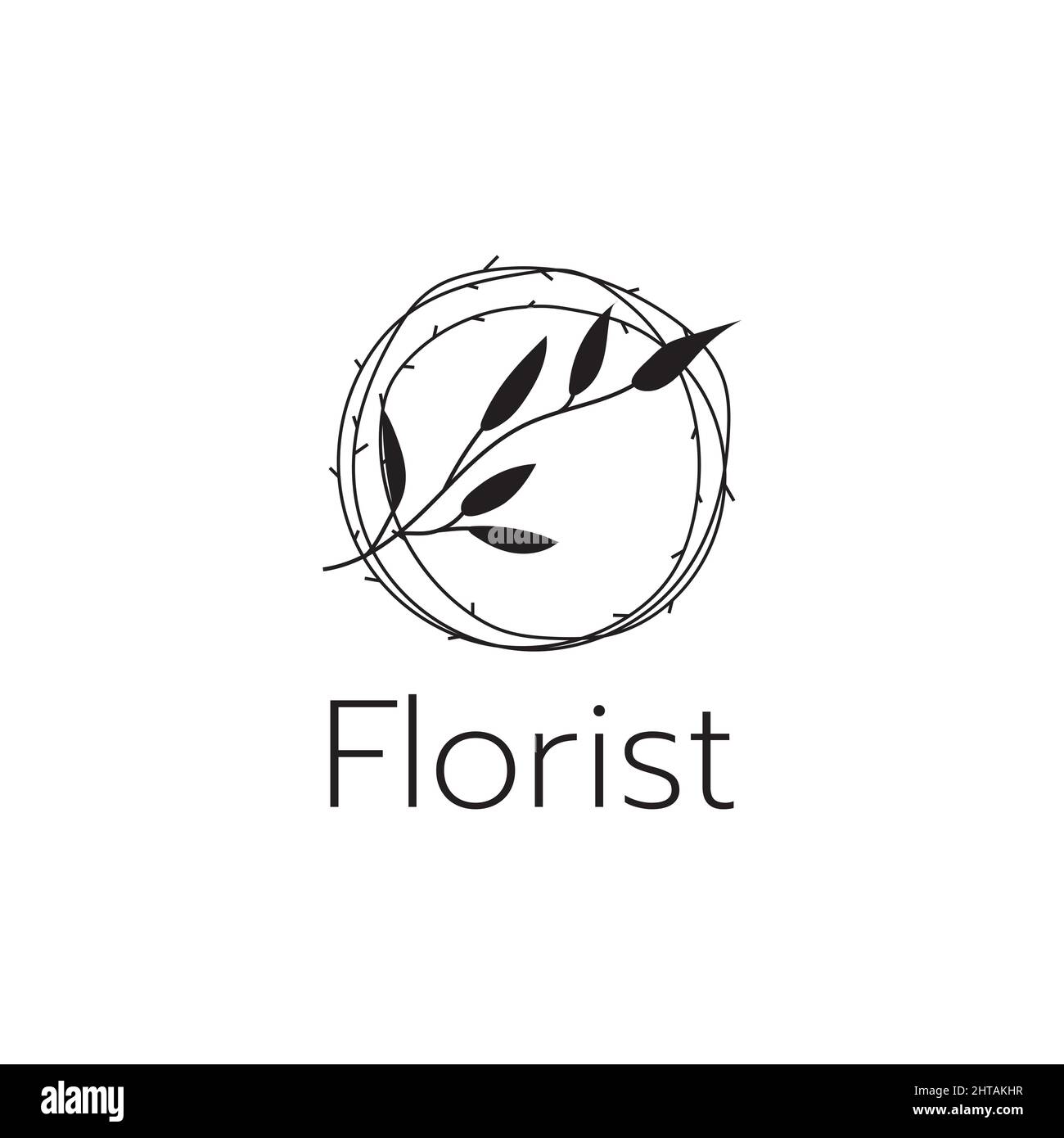 Florist logo hi-res stock photography and images - Alamy