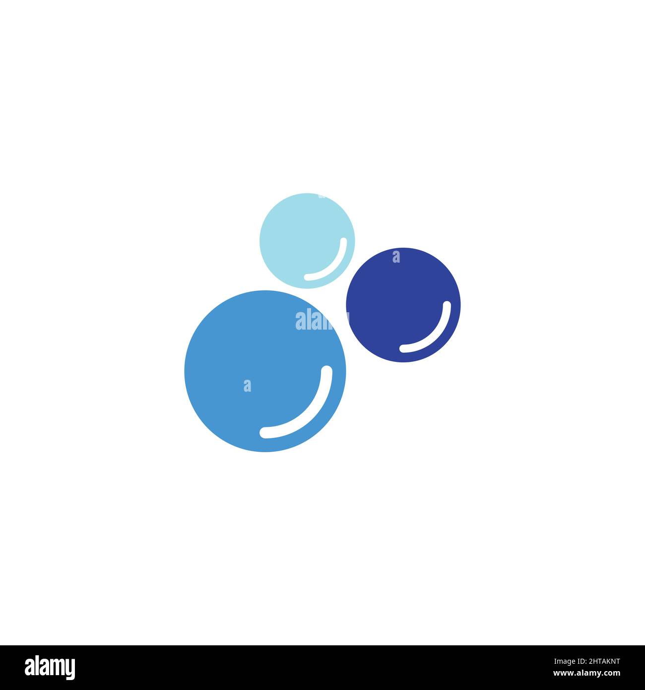 Bubble logo design illustration vector template. Marble ball symbol ...