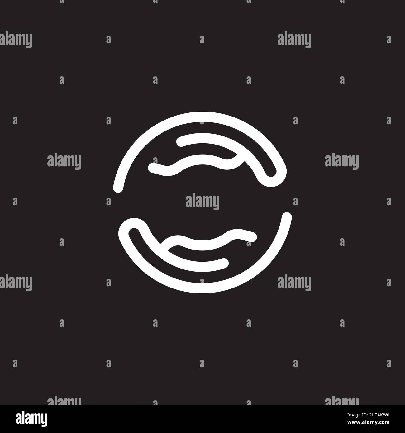 Safe hands logo design illustration vector template Stock Vector Image ...