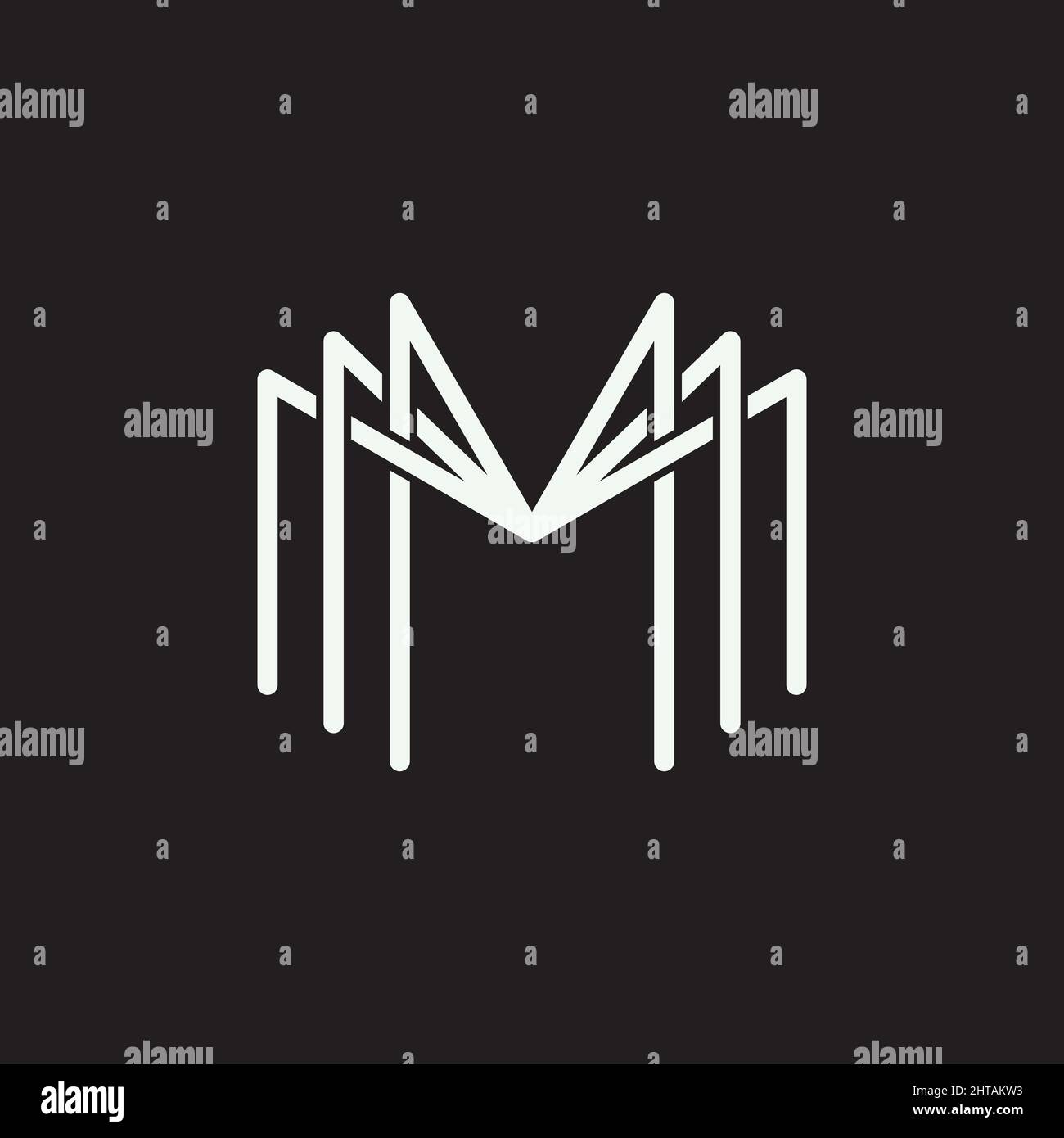 Letter M monogram logo design inspiration vector template. Triple M ...