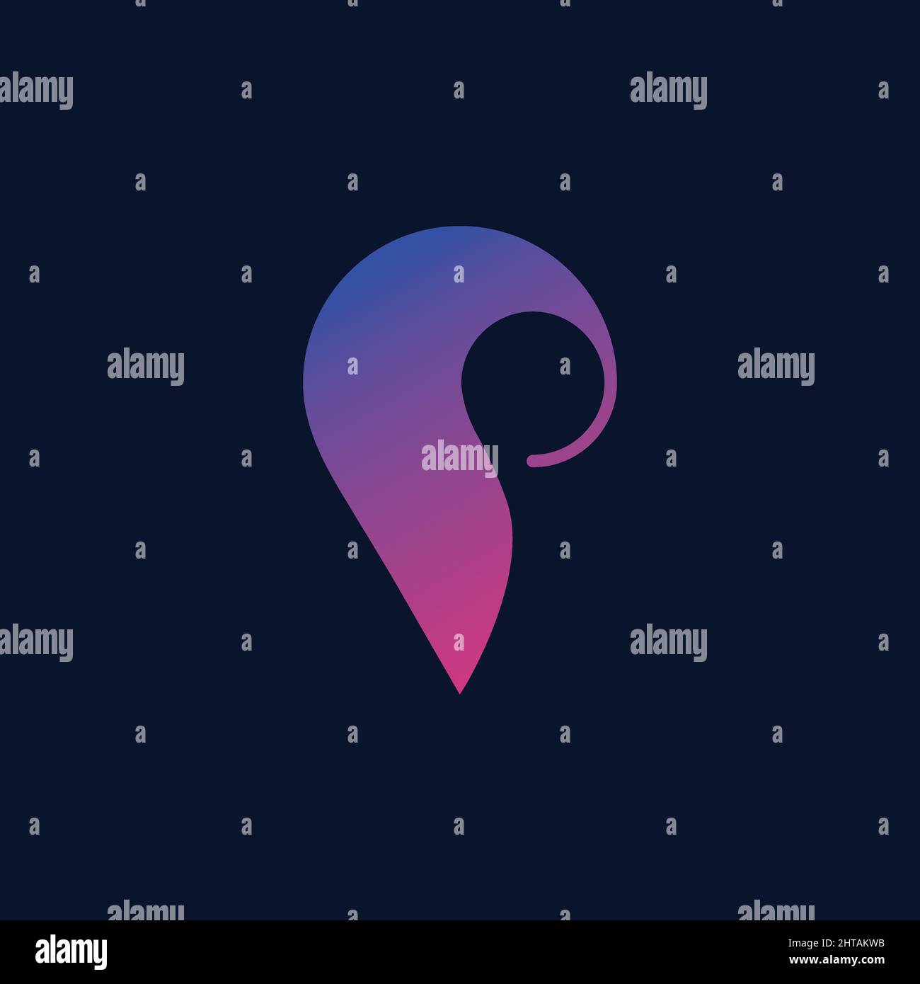 Pin place location logo design inspiration vector template Stock Vector ...