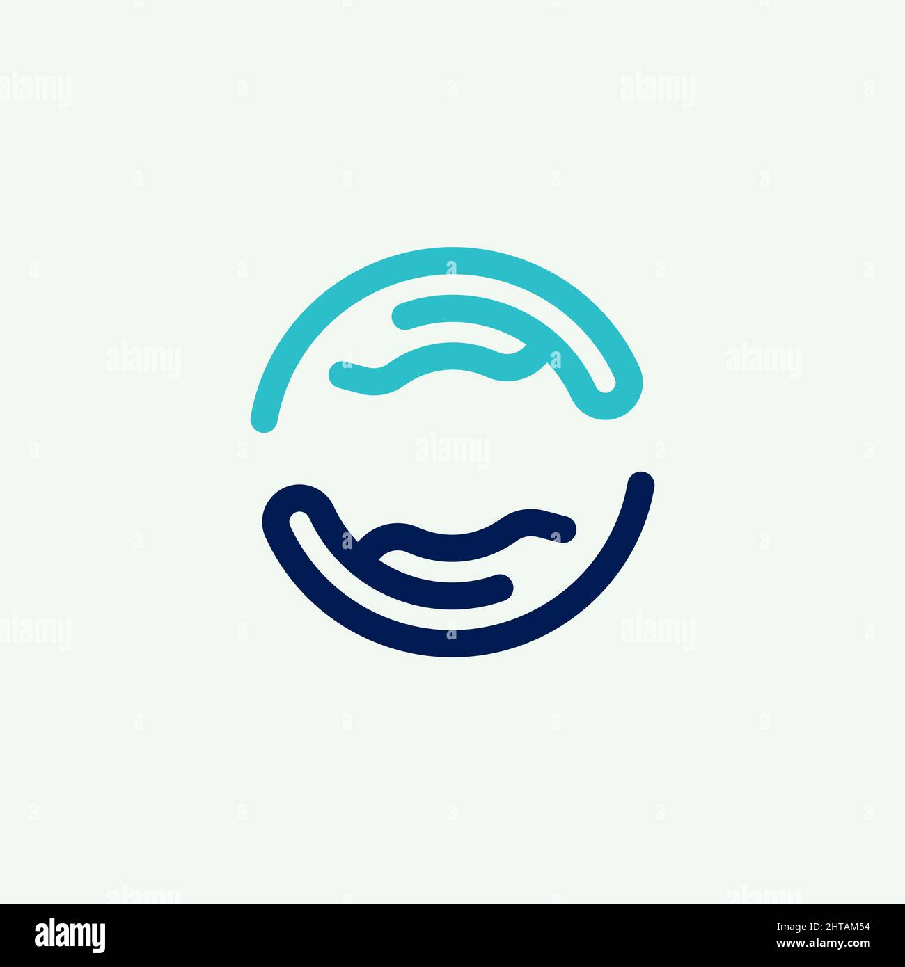 Safe hands logo design illustration vector template Stock Vector Image ...