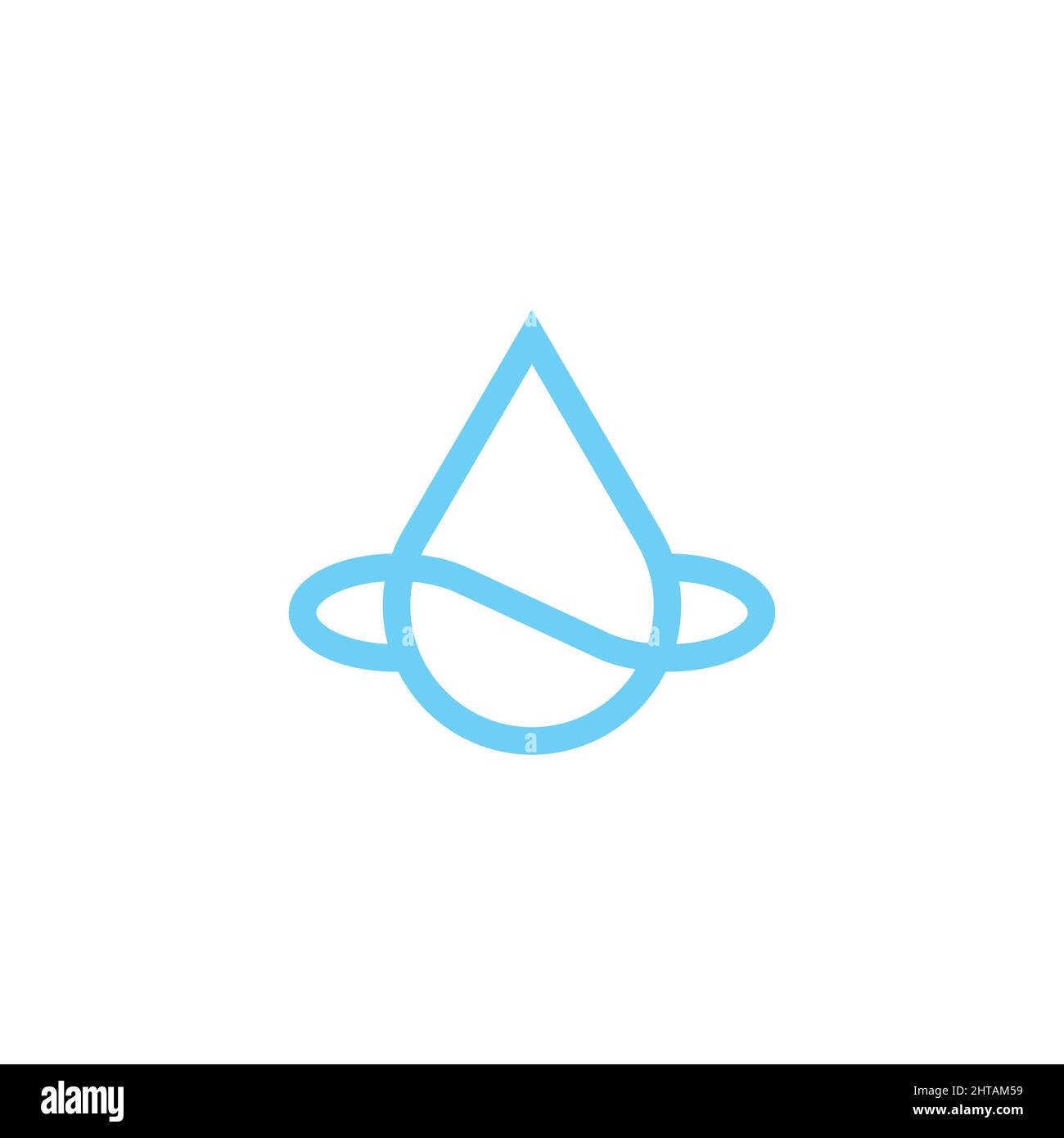 Raindrop logo template hi-res stock photography and images - Alamy