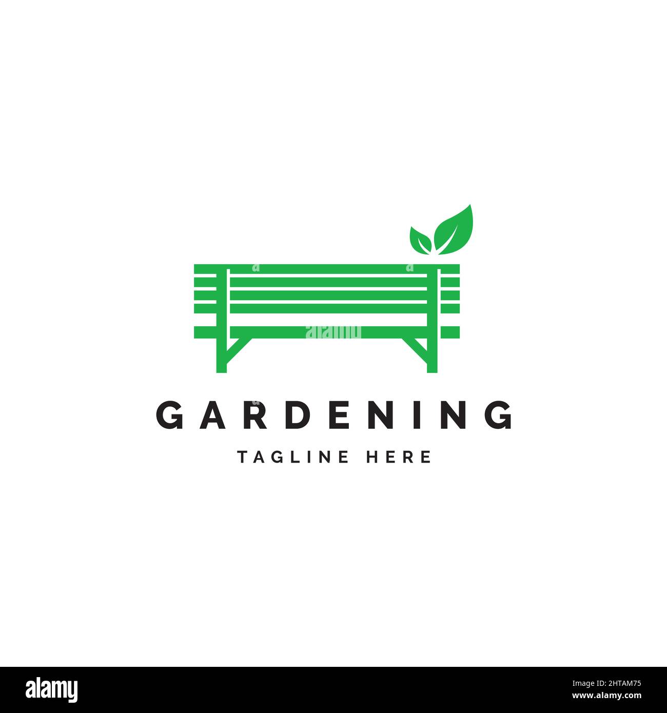 Garden chair logo design illustration vector template Stock Vector ...