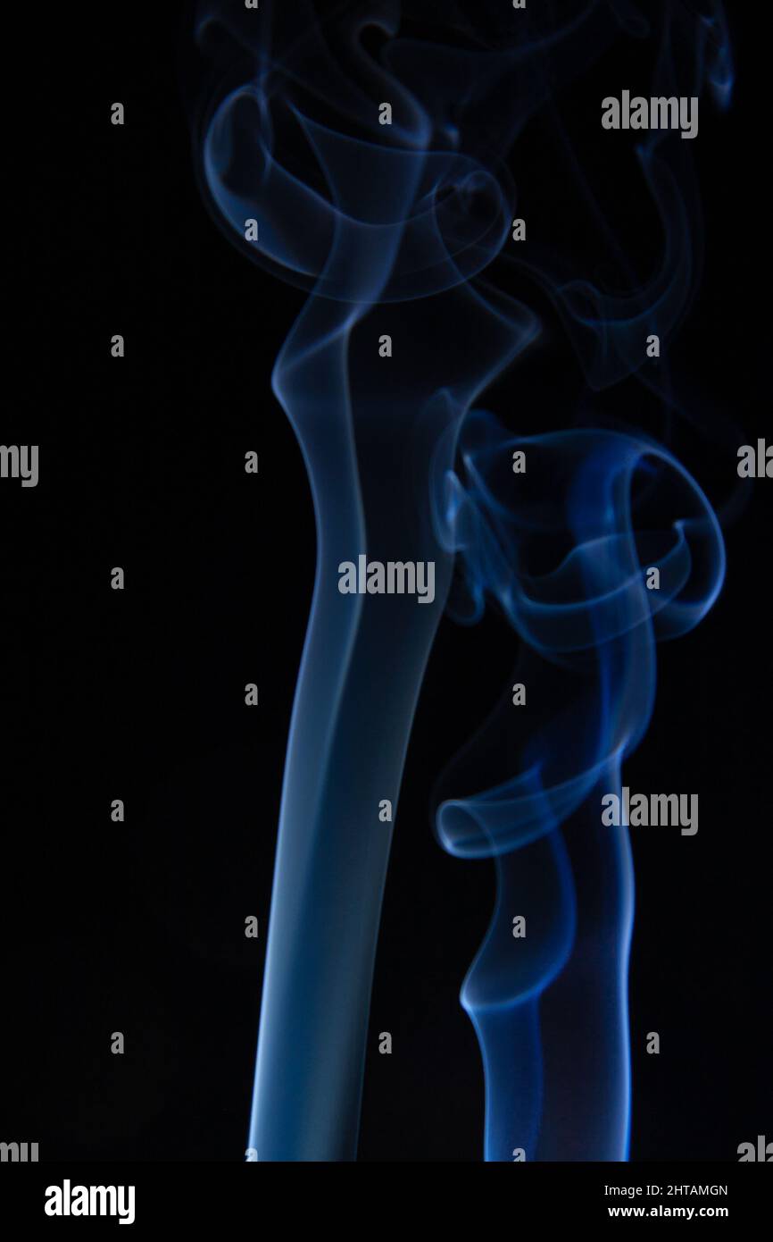 Real colorful smoke on black background. Graphic resource for use with ...