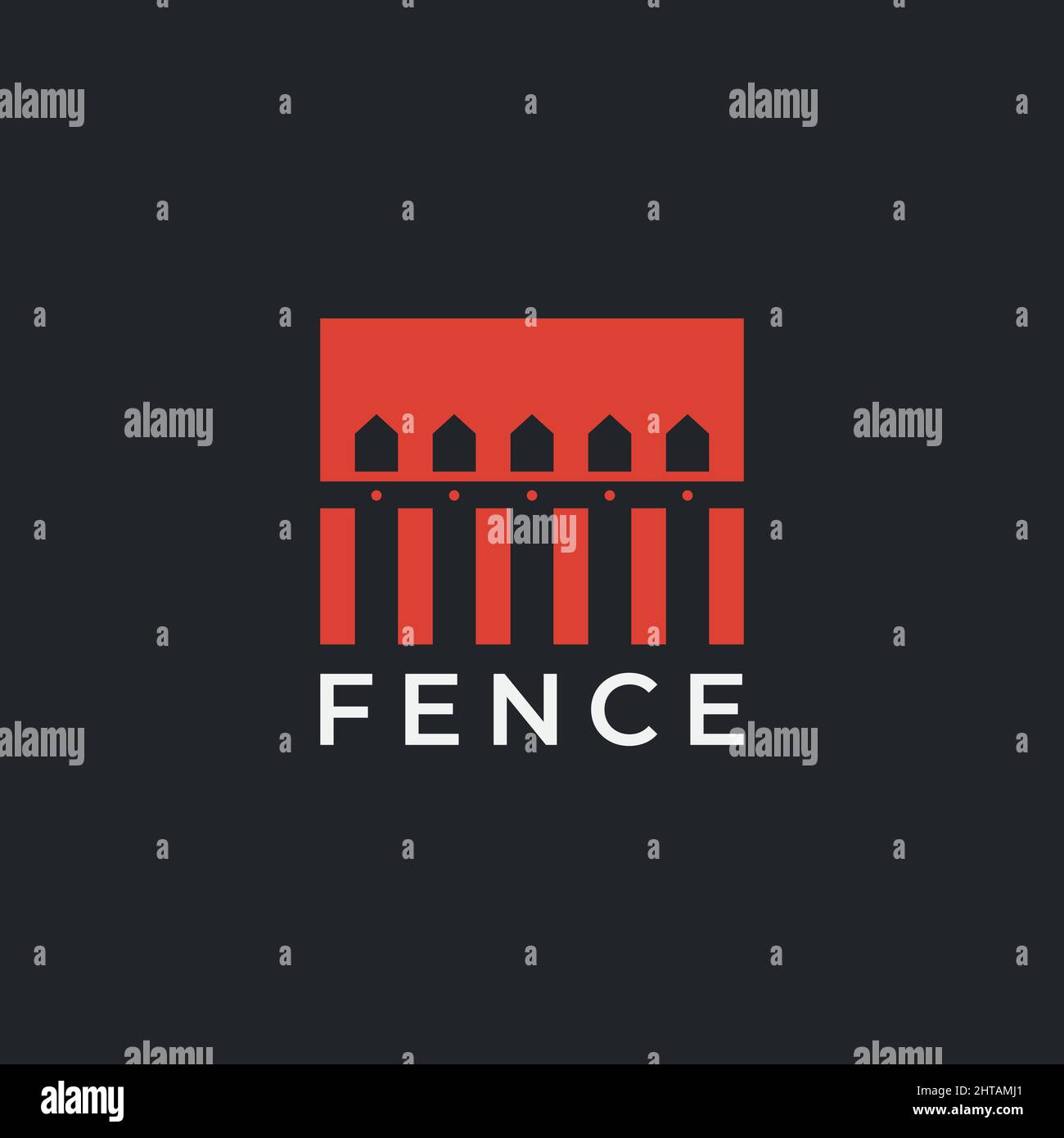 Fence logo design inspiration vector template Stock Vector Image & Art ...