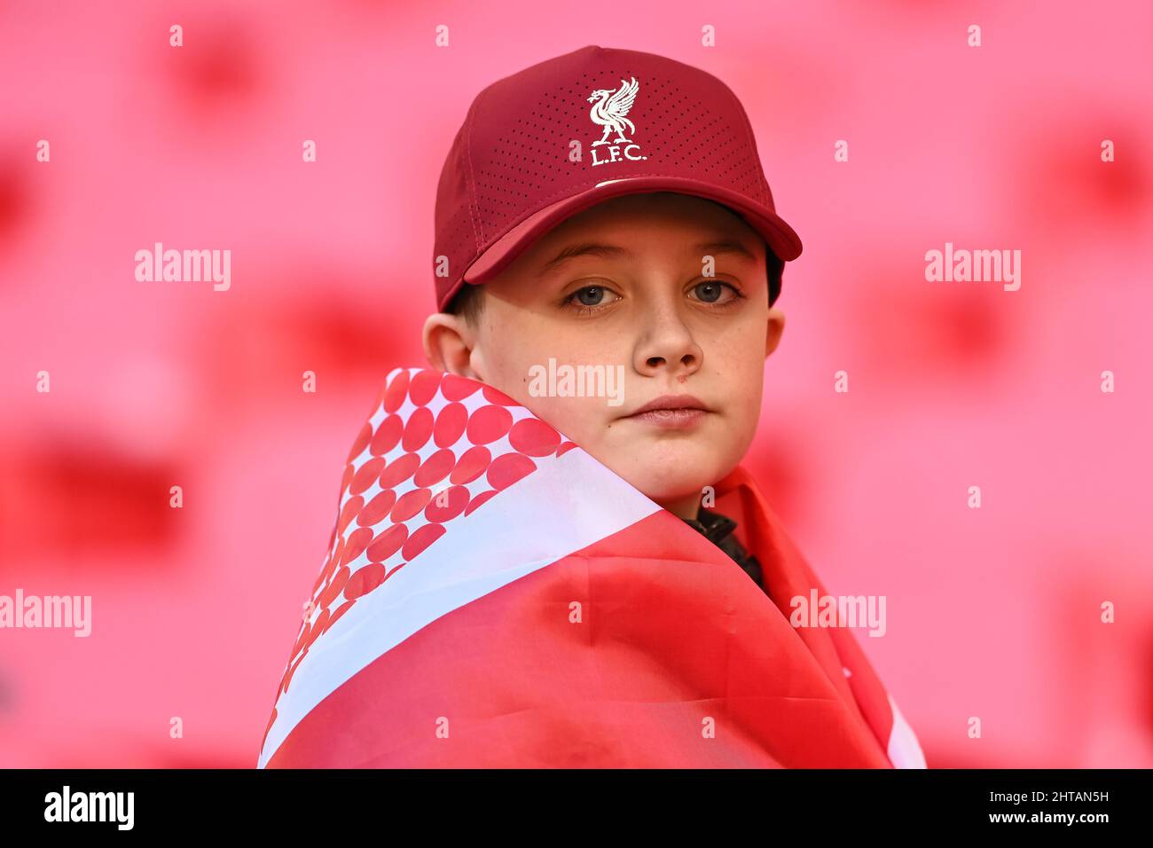 A young Liverpool fan before the game Stock Photo - Alamy
