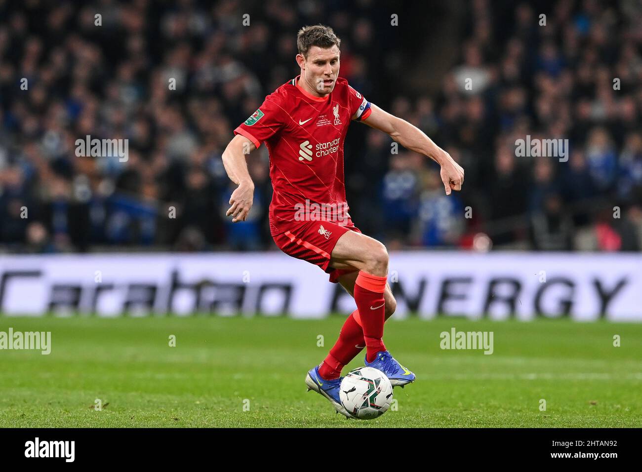 James Milner #7 of Liverpool controls the ball Stock Photo - Alamy