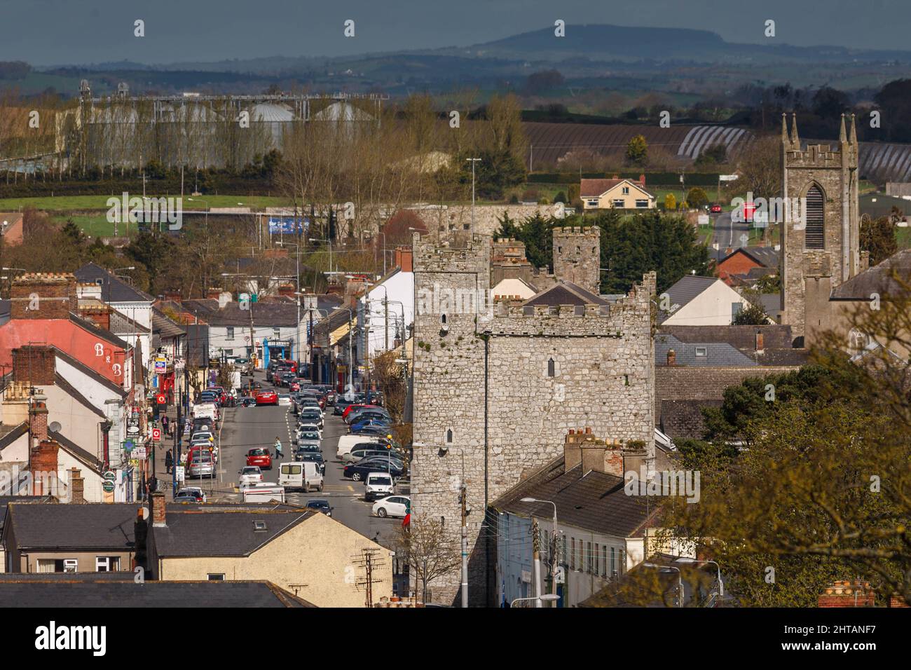 A view down the main street of Ardee, showing Ardee Castle ( St Leger's ...