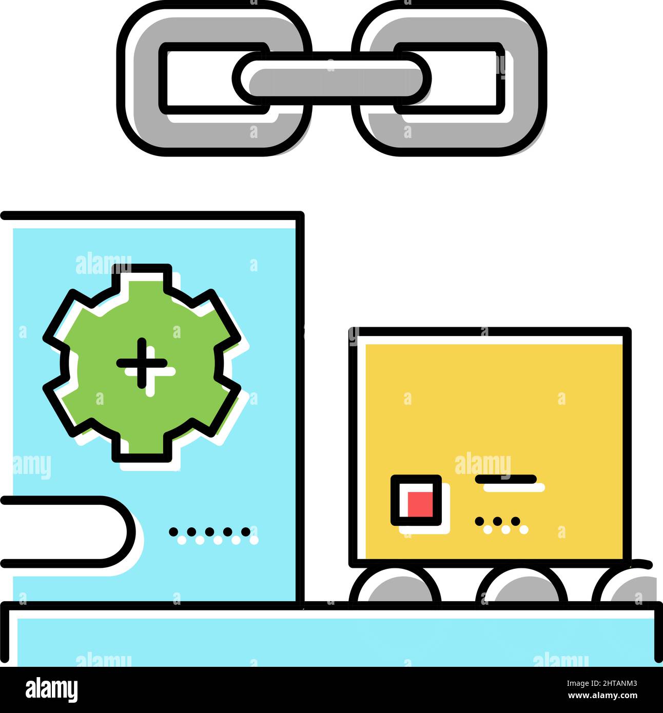 supply chain color icon vector illustration Stock Vector Image & Art ...