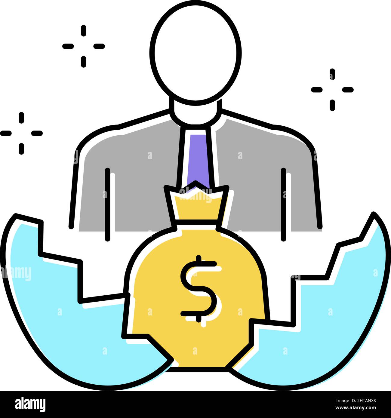 business profit color icon vector illustration Stock Vector Image & Art ...