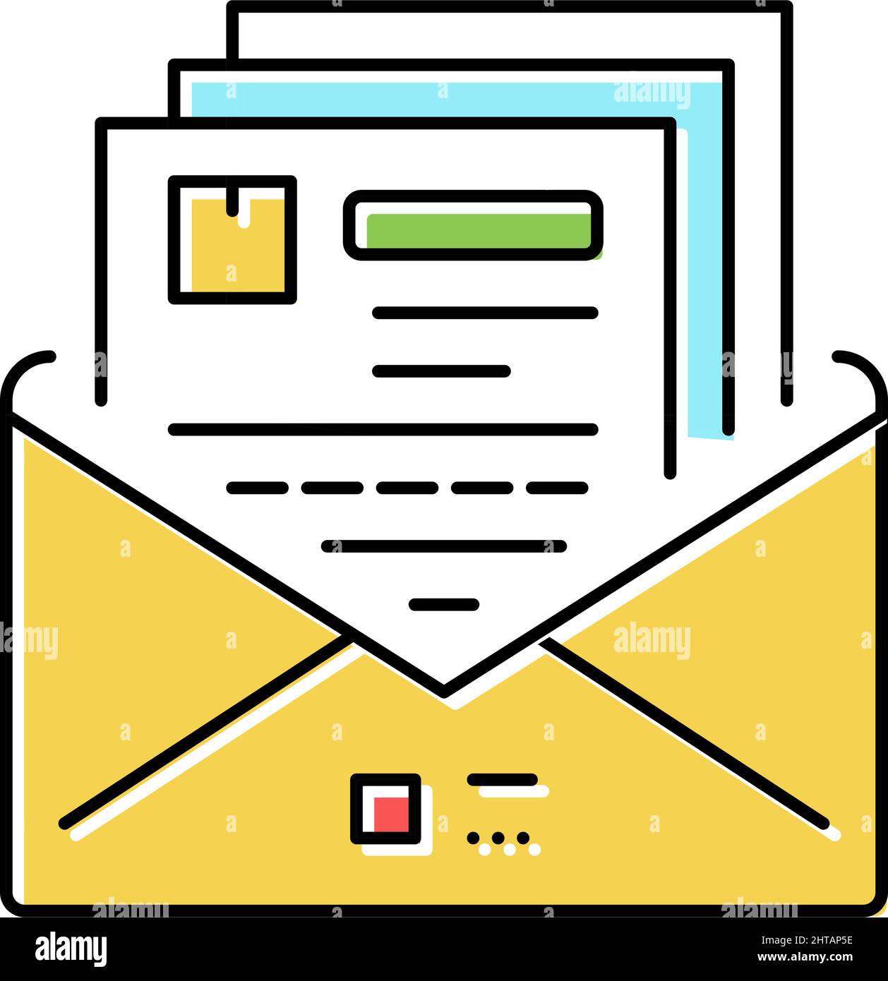 solicitation process color icon vector illustration Stock Vector Image ...