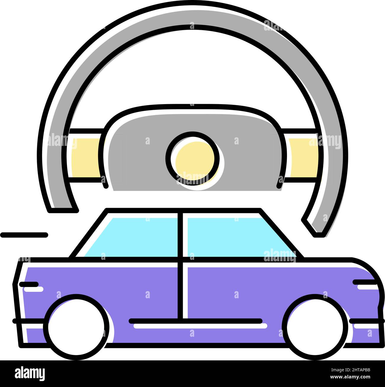 Smoking and driving Stock Vector Images - Alamy