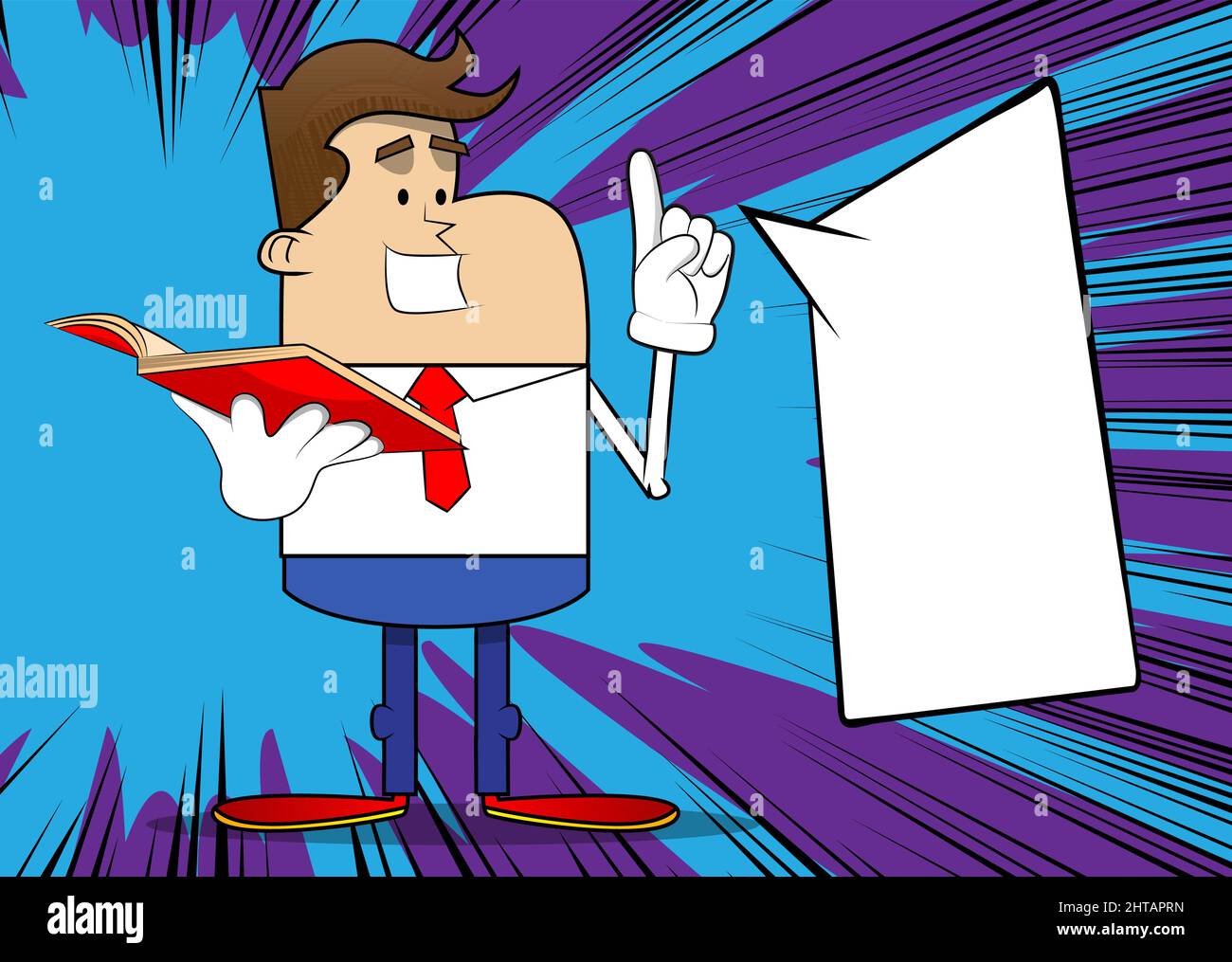 Male reading a comic book Stock Vector Images - Alamy