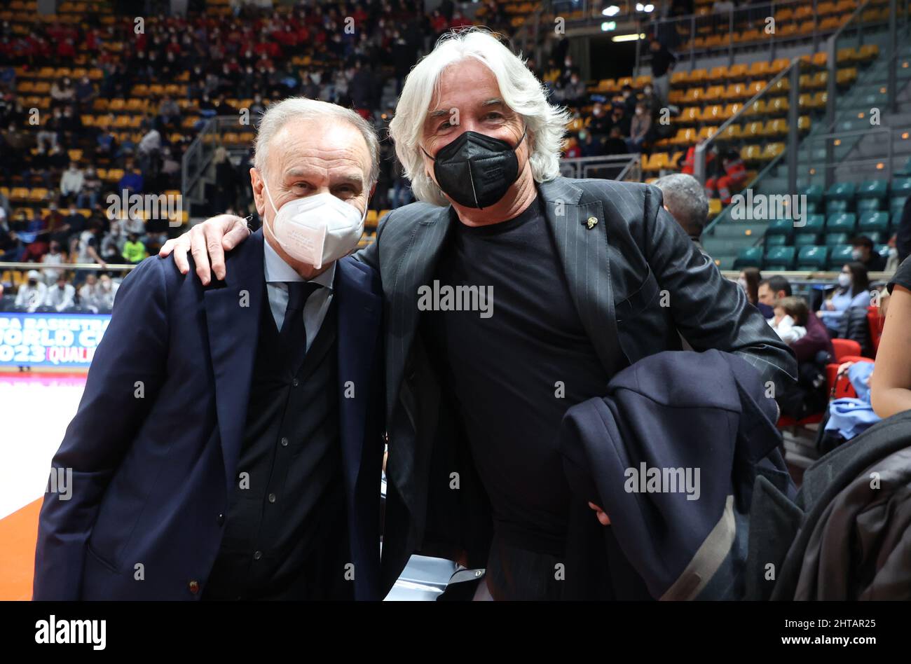 President of FIP Giovanni Petrucci and celebrity journalist Ivan ...