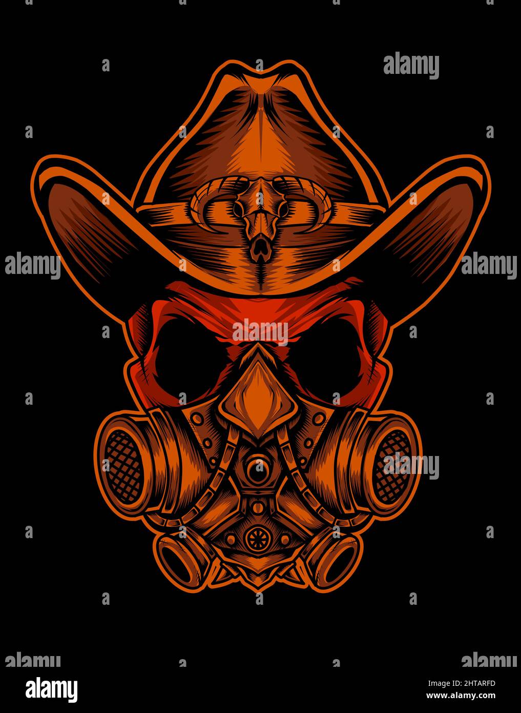 Cowboy Skull Art
