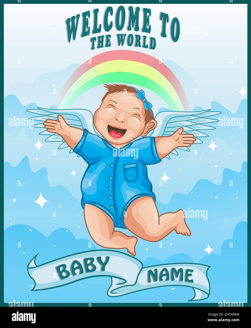 illustration vector cute baby angel Stock Vector Image & Art - Alamy