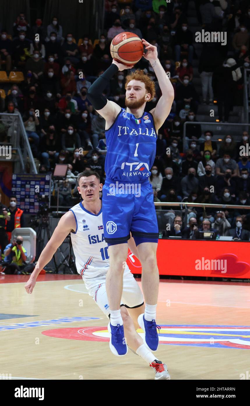 during the FIBA World Cup 2023 qualifiers game Italy Vs. Iceland at the ...