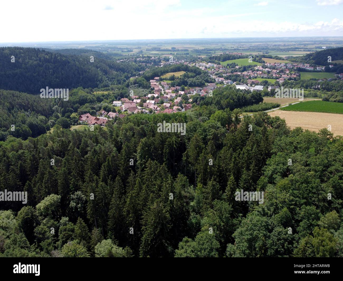 Aerial view lush vegetation hi-res stock photography and images - Alamy