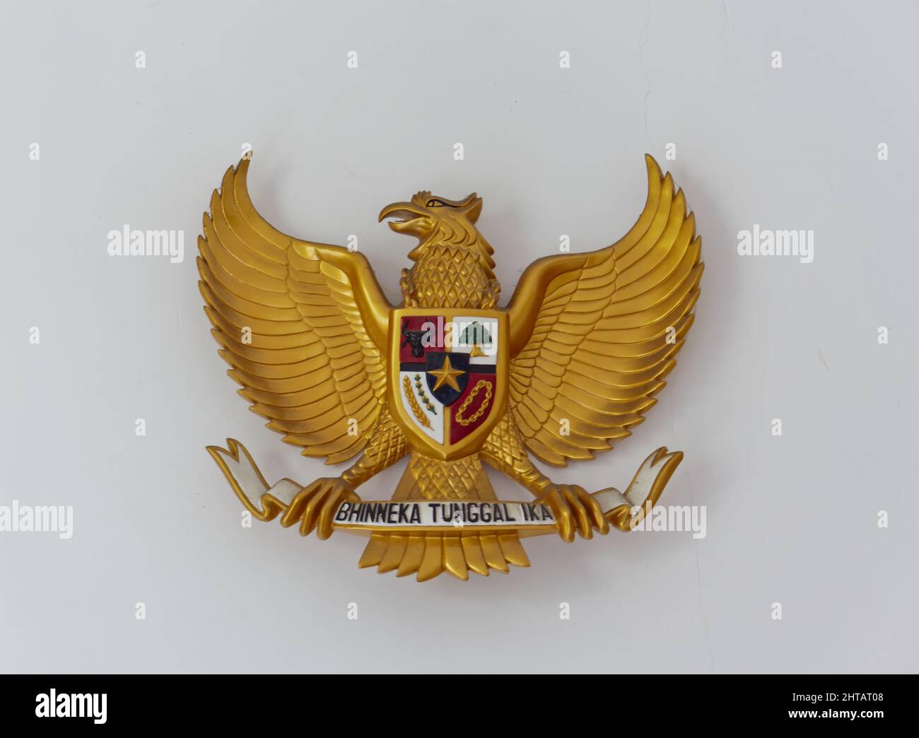 Garuda bird ornate symbol of the state of Indonesia. object photography ...