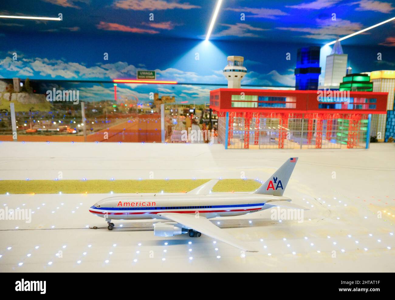 Small model aircrafts at a miniature exposition Stock Photo - Alamy