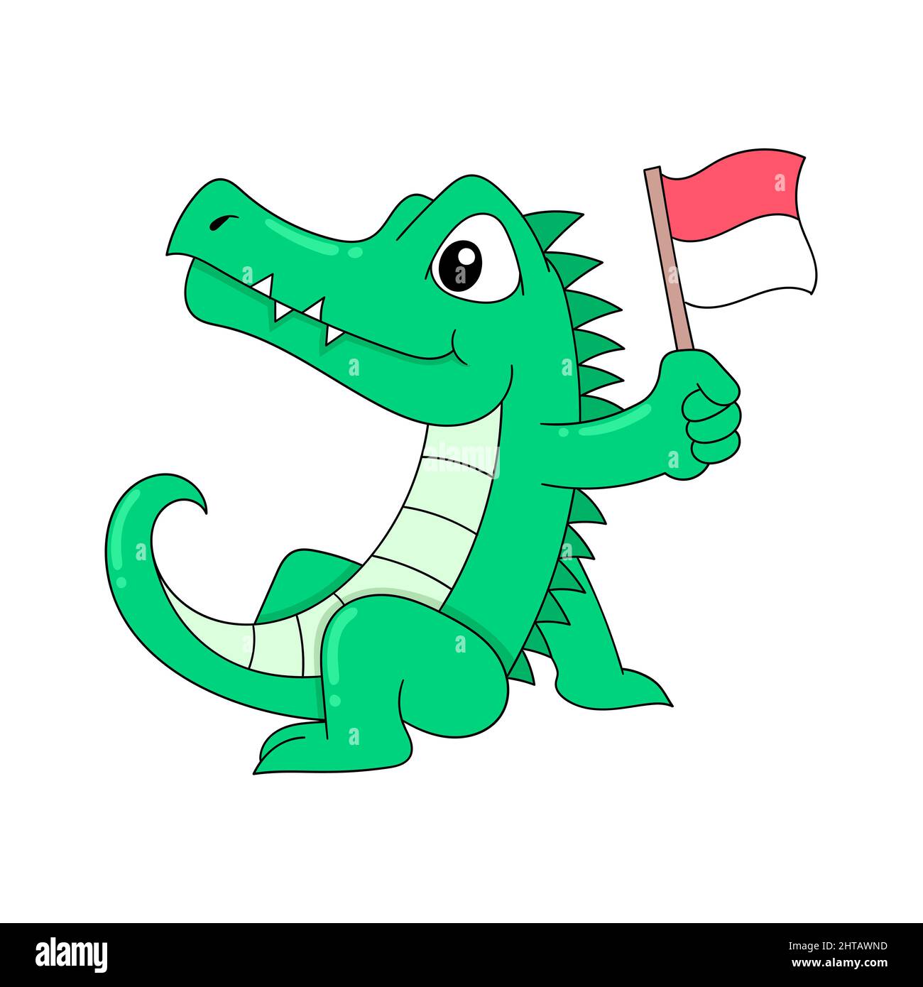 Crocodile holding Cut Out Stock Images & Pictures - Alamy