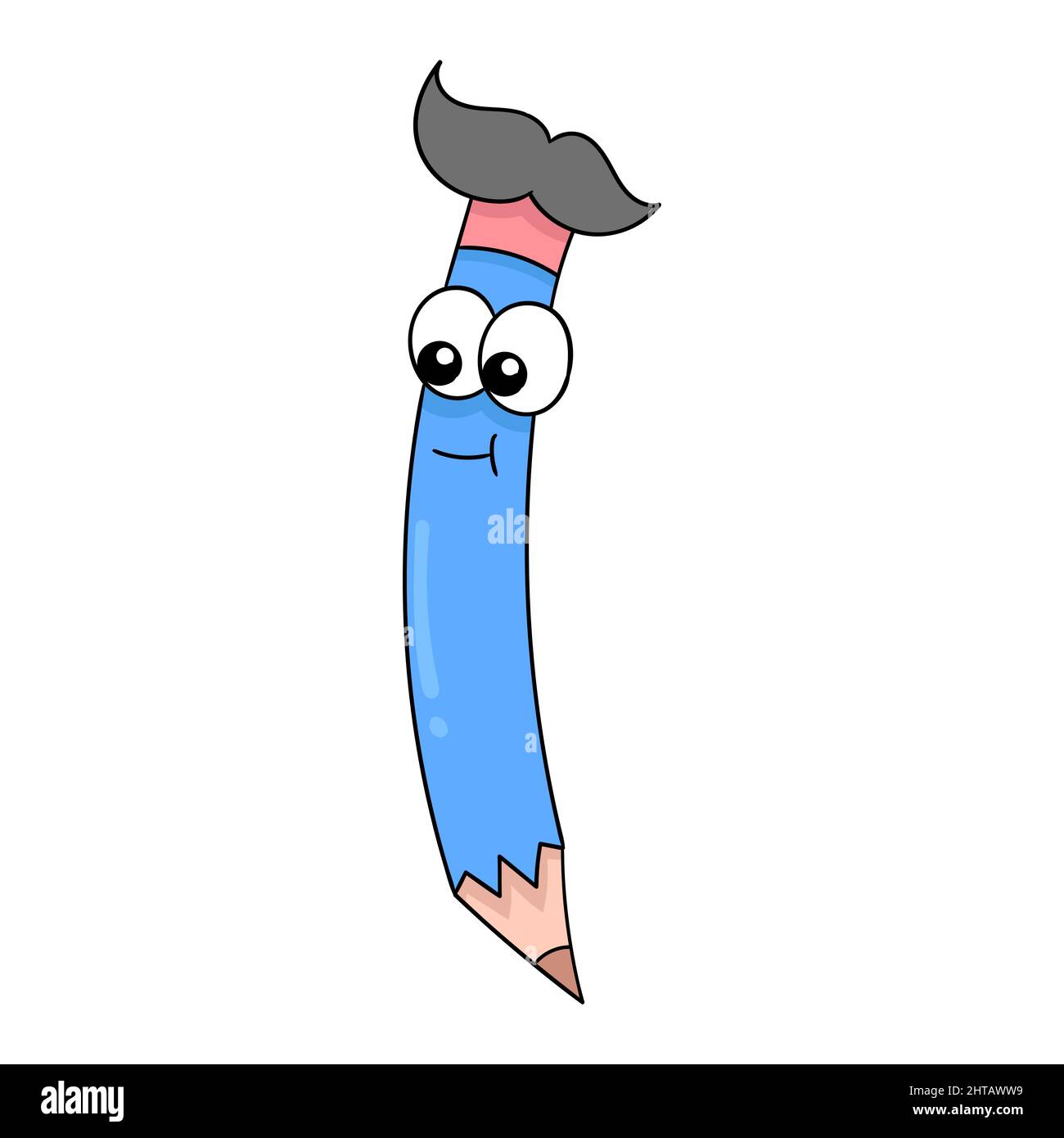 Pencil eraser cute character Stock Vector Images - Alamy