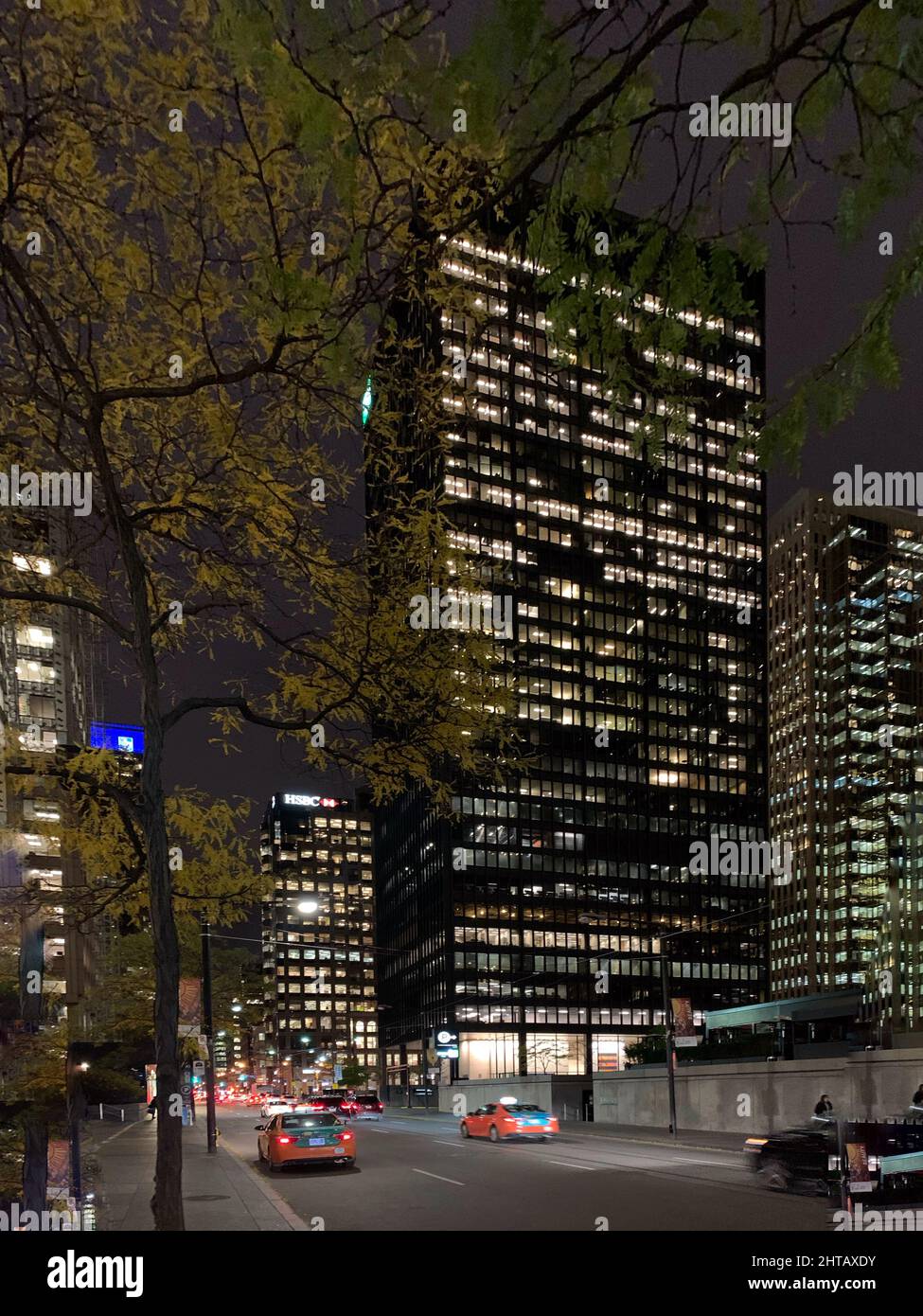 Night time scenery of downtown Toronto in Canada Stock Photo - Alamy