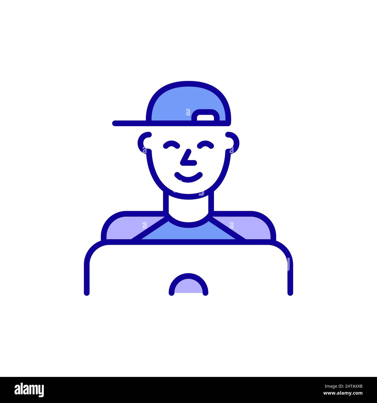 Boy wearing baseball cap Stock Vector Images - Alamy