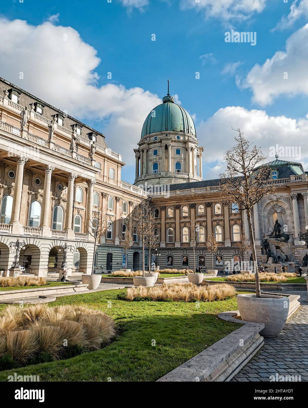 Vertical shot of the Buda castle in Budapest, Hungary Stock Photo - Alamy