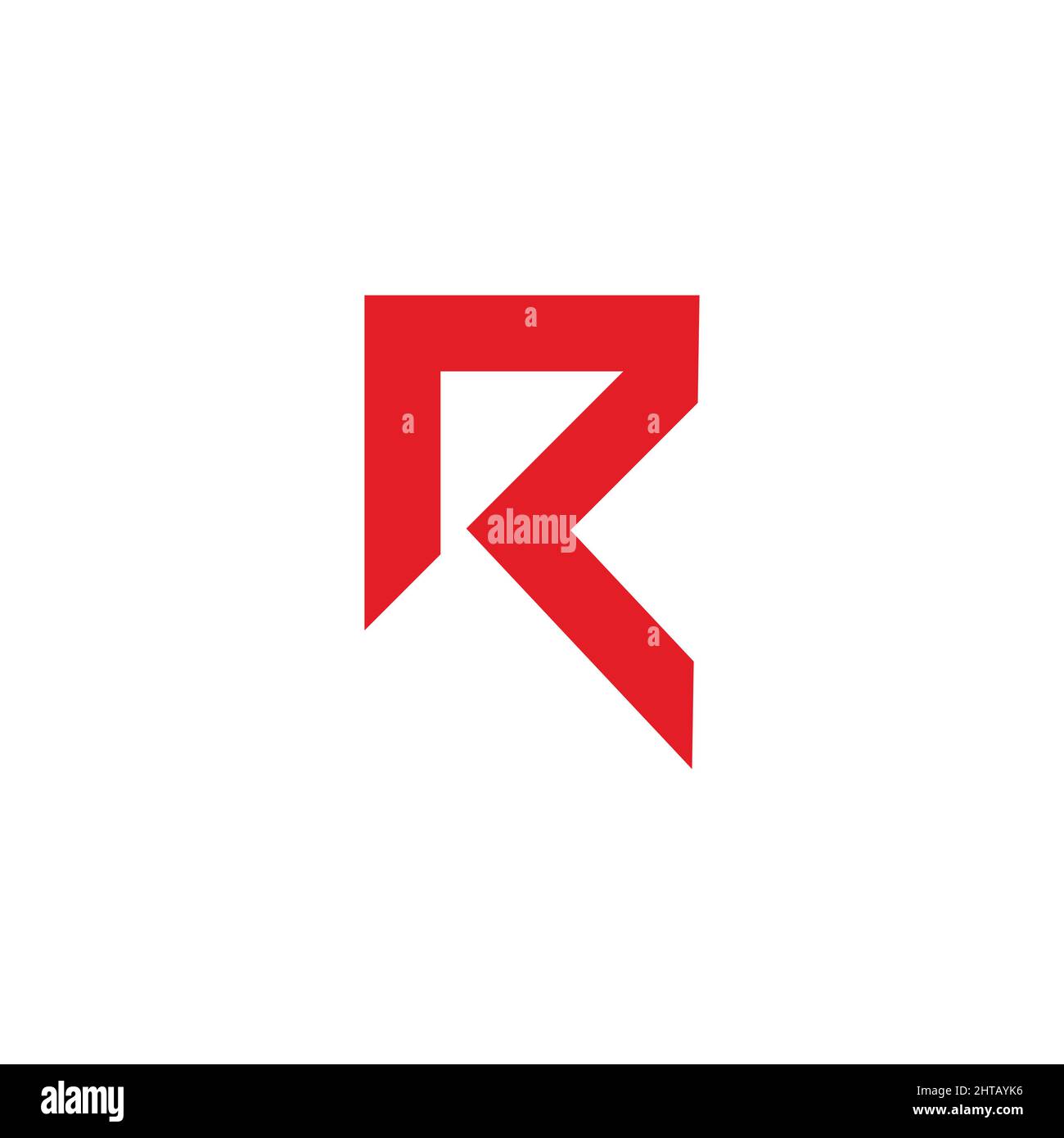 letter r simple geometric line logo vector Stock Vector Image & Art - Alamy