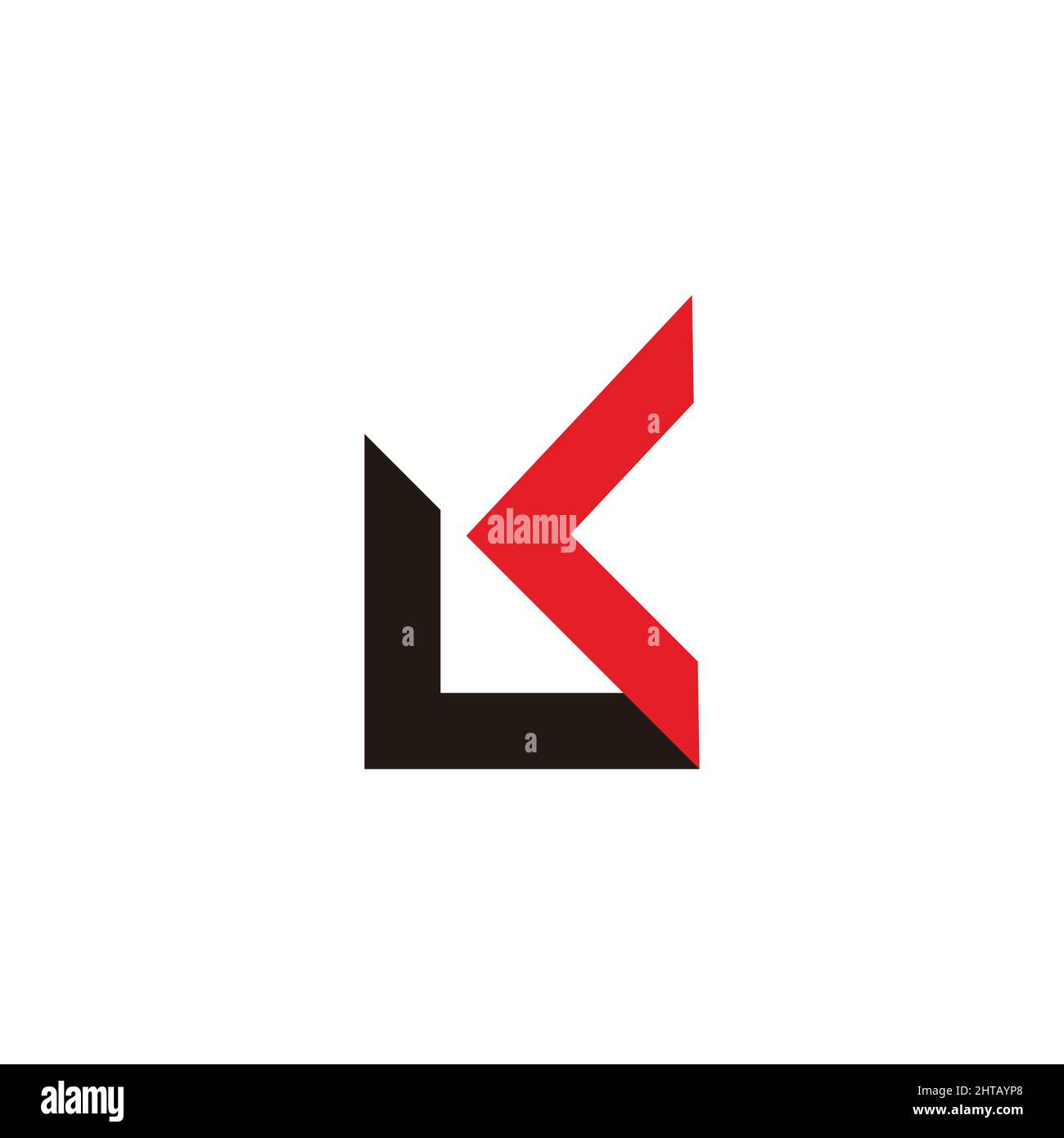 letter lk linked arrows simple geometric colorful logo vector Stock Vector Image & Art - Alamy