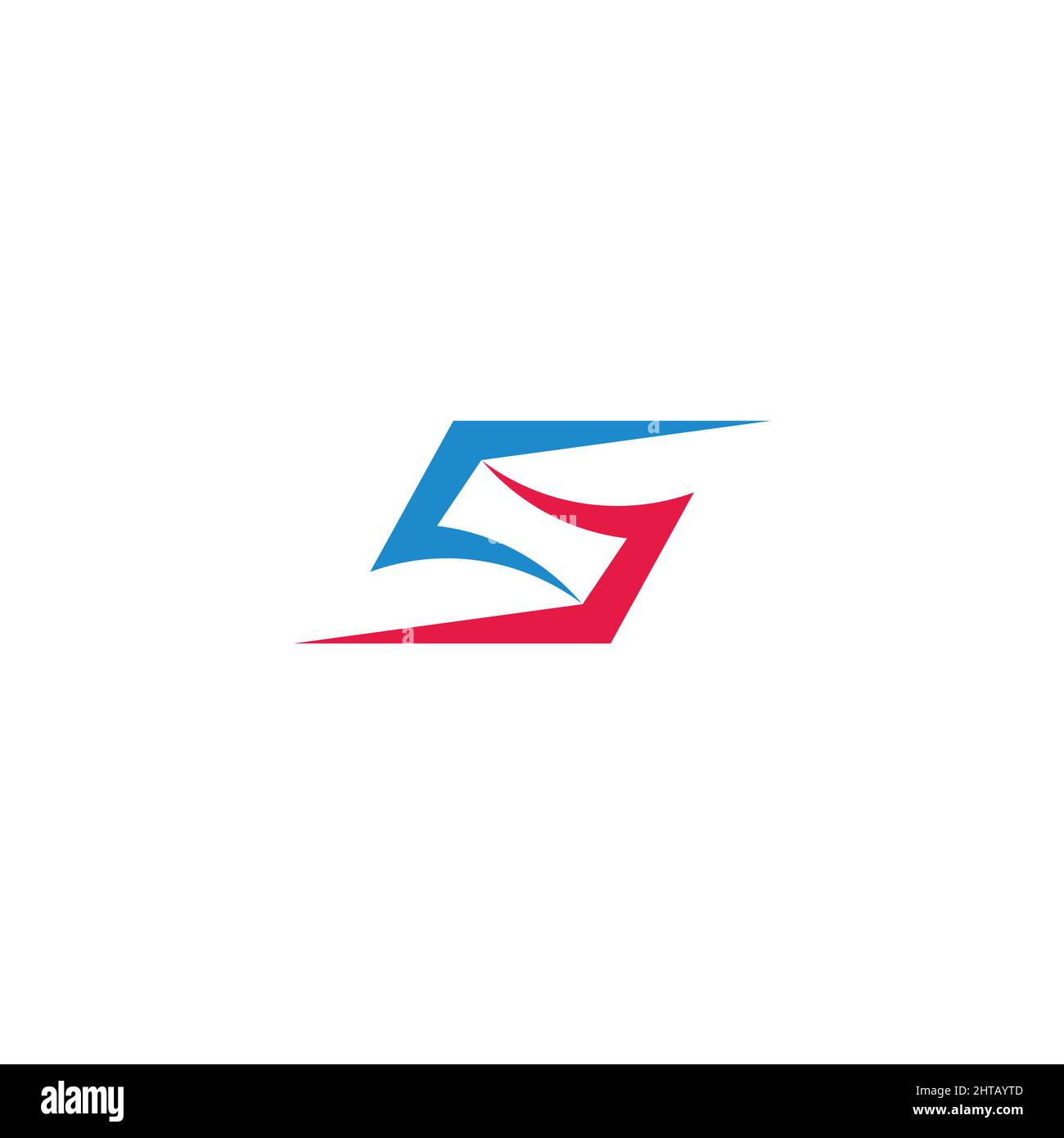 letter sj simple colorful curves geometric logo vector Stock Vector ...