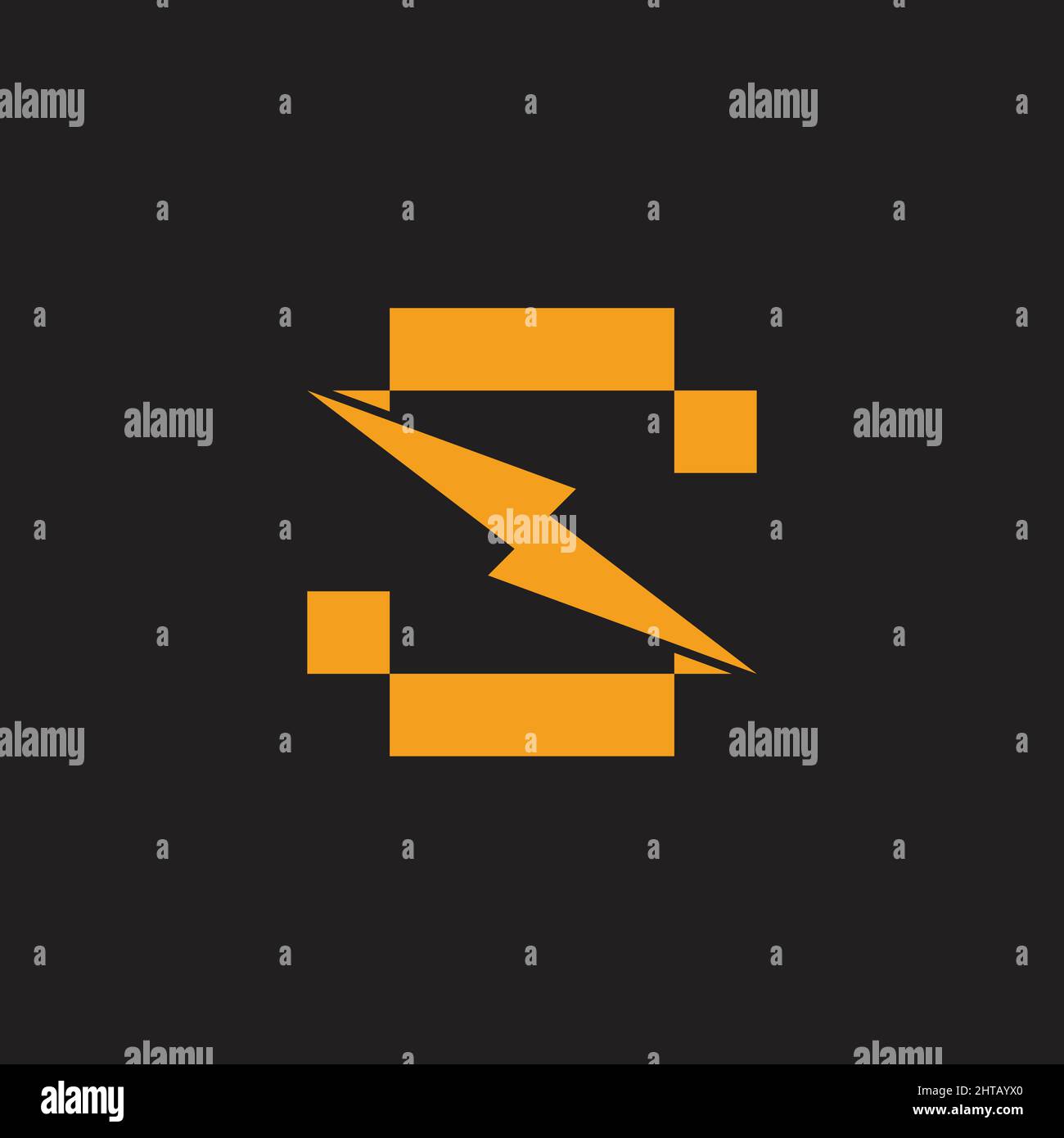 letter s thunder bolt electric symbol simple geometric logo vector Stock Vector Image & Art - Alamy