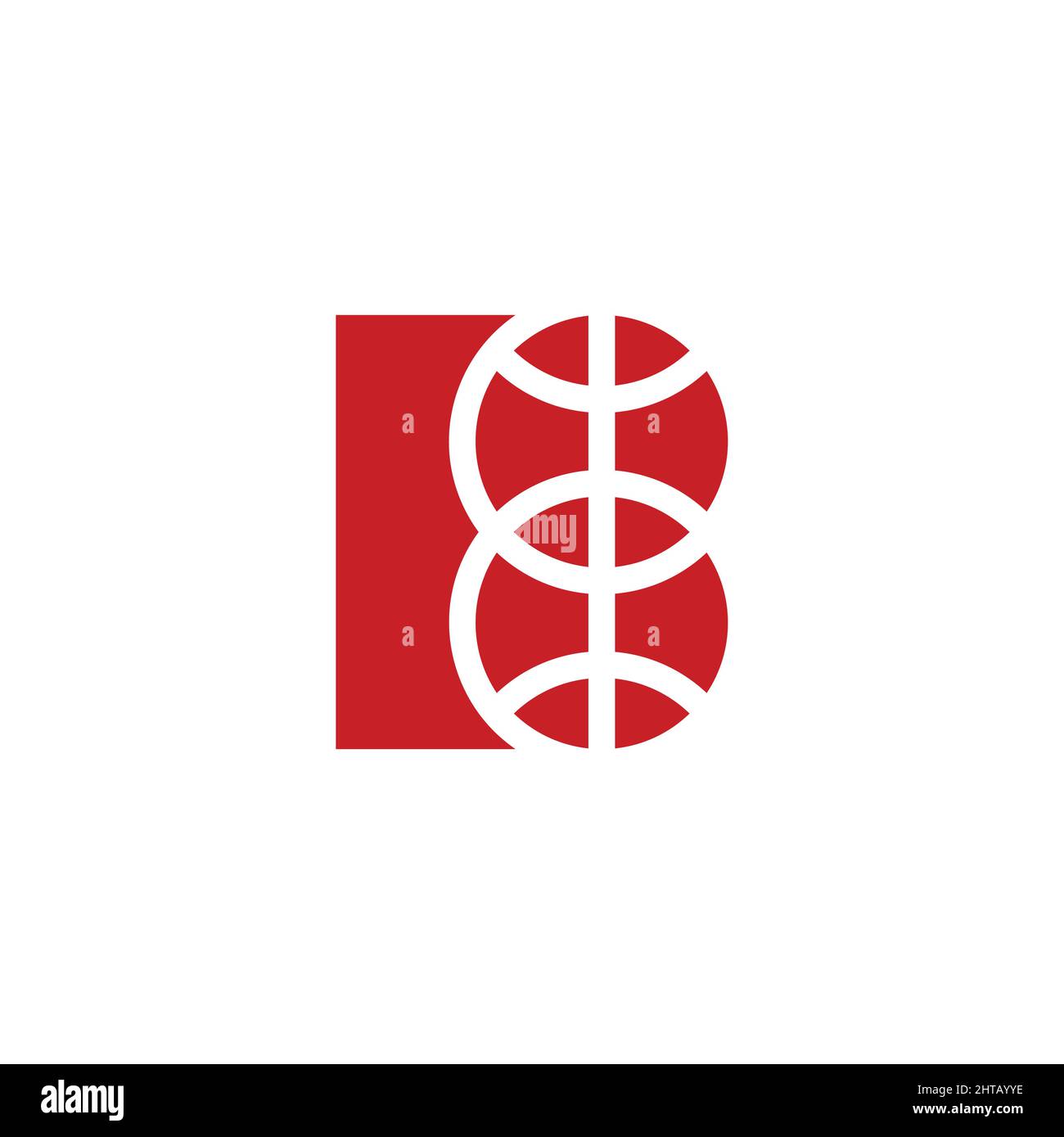 letter b basketball field symbol logo vector Stock Vector Image & Art ...