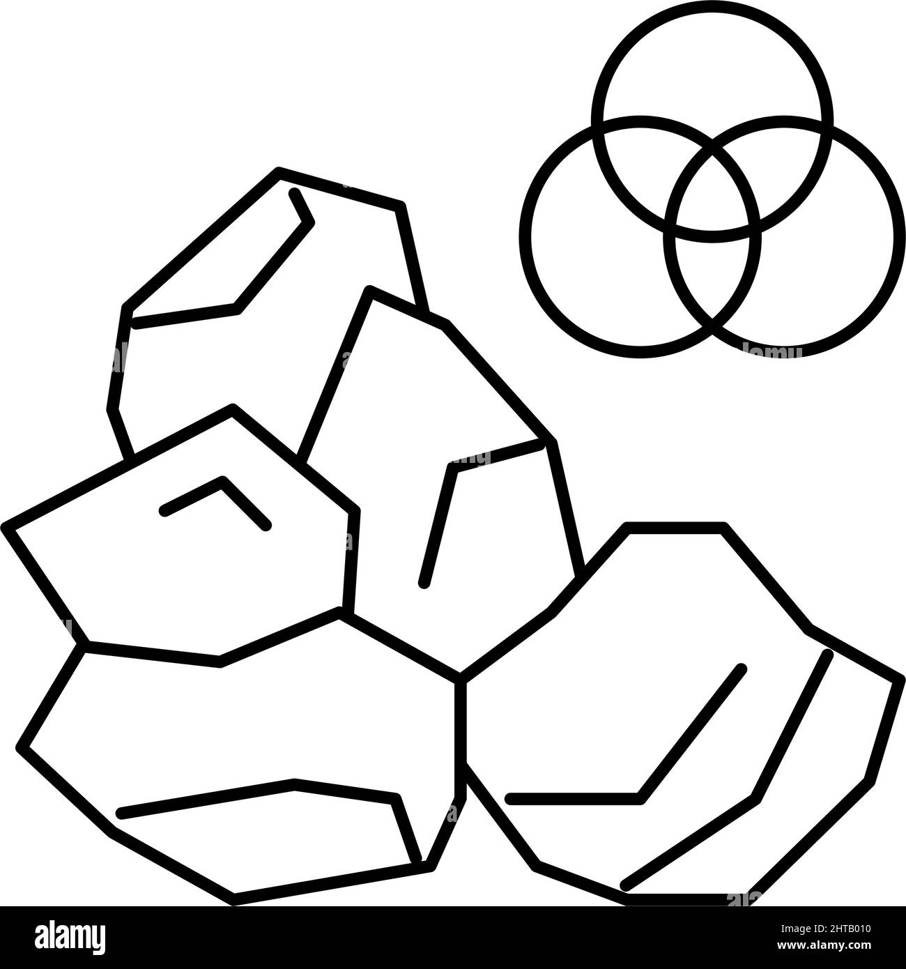 mineral stone line icon vector illustration Stock Vector Image & Art ...