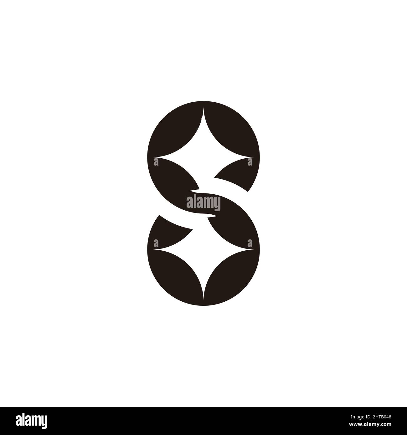 S negative space vector vectors hi-res stock photography and images - Alamy