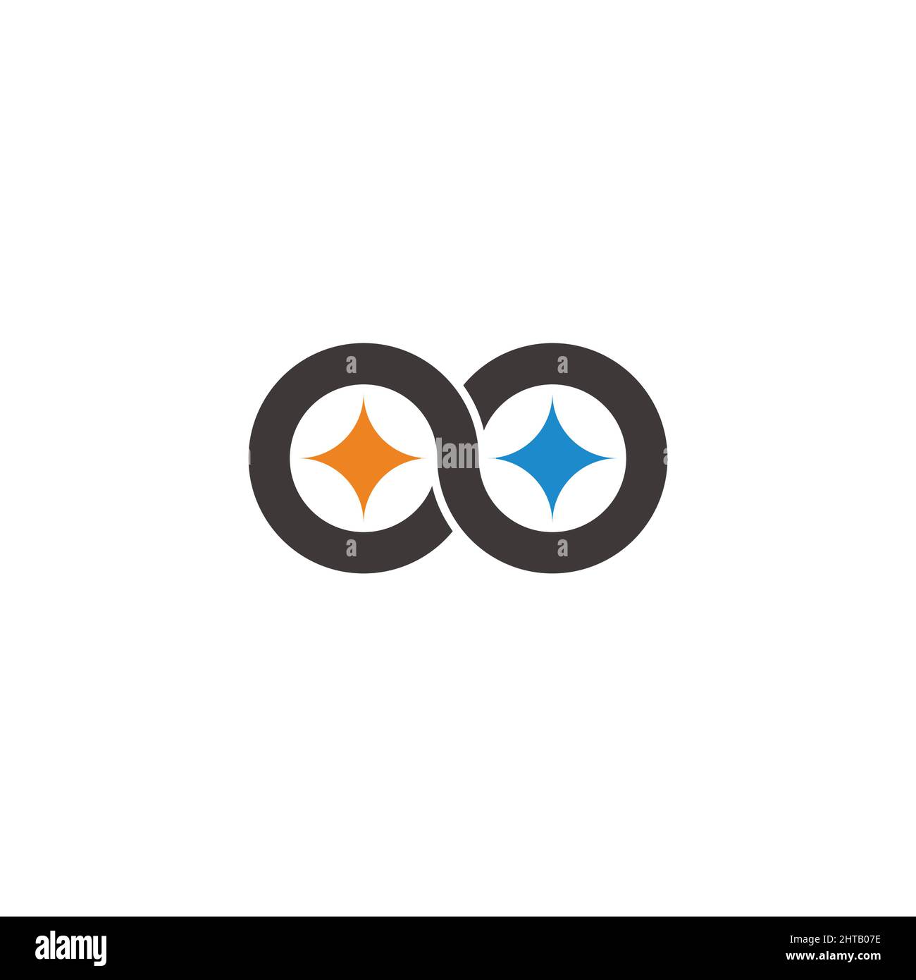 infinity stars colorful simple geometric logo vector Stock Vector Image ...