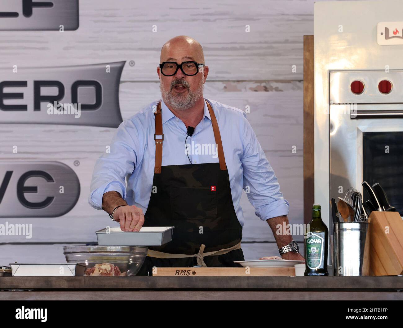 MIAMI BEACH, FL - FEBRUARY 27: Chef Andrew Zimmern is seen during the ...