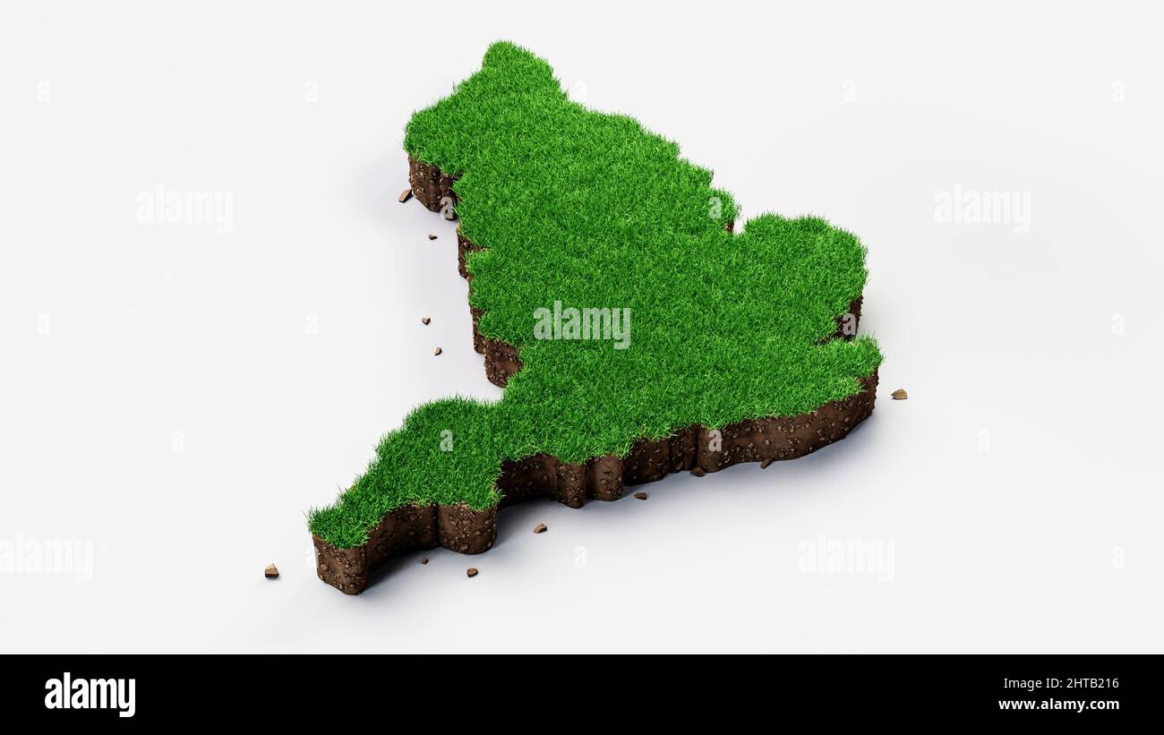 3d rendering of England map with grass field Stock Photo - Alamy