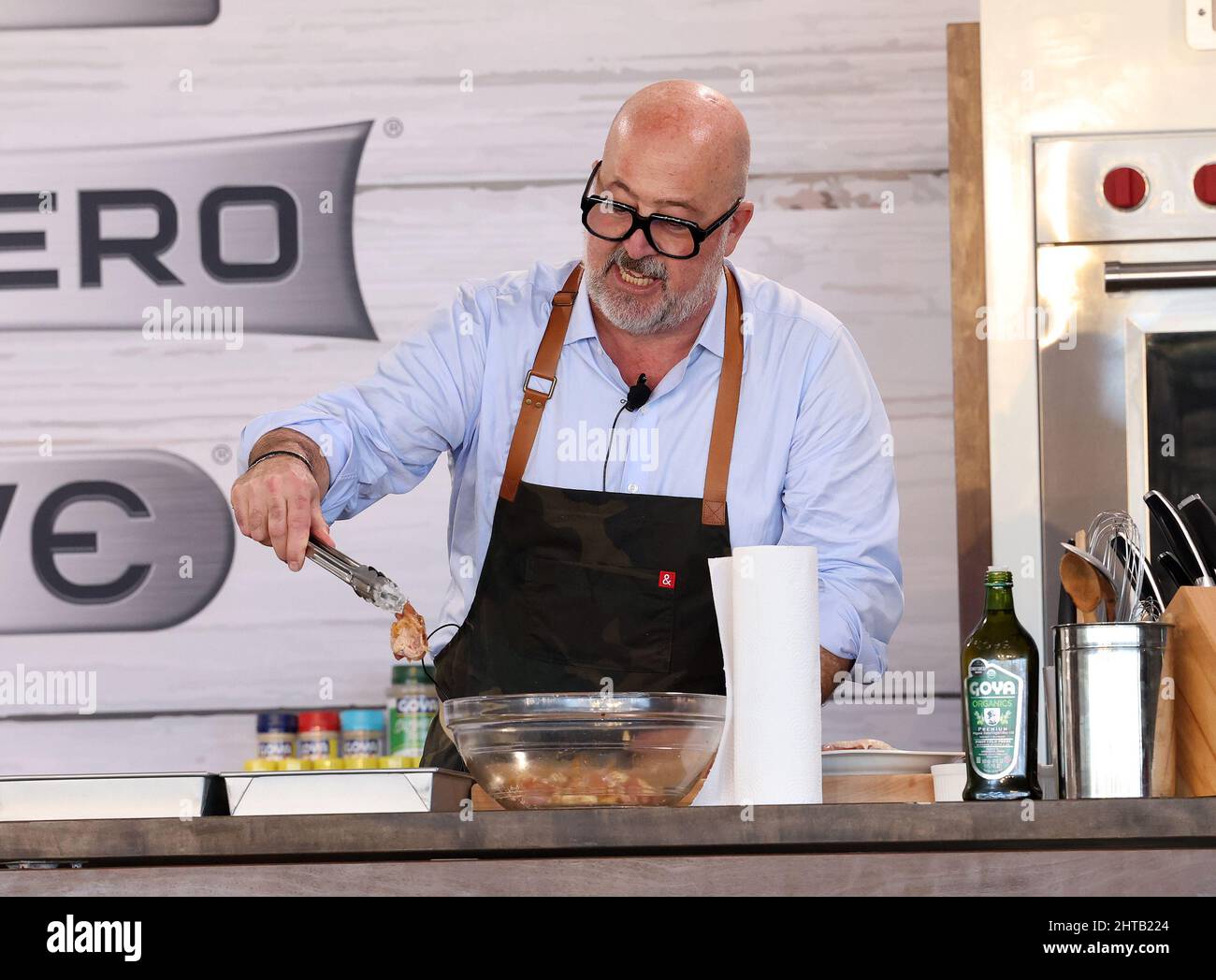 MIAMI BEACH, FL - FEBRUARY 27: Chef Andrew Zimmern is seen during the ...