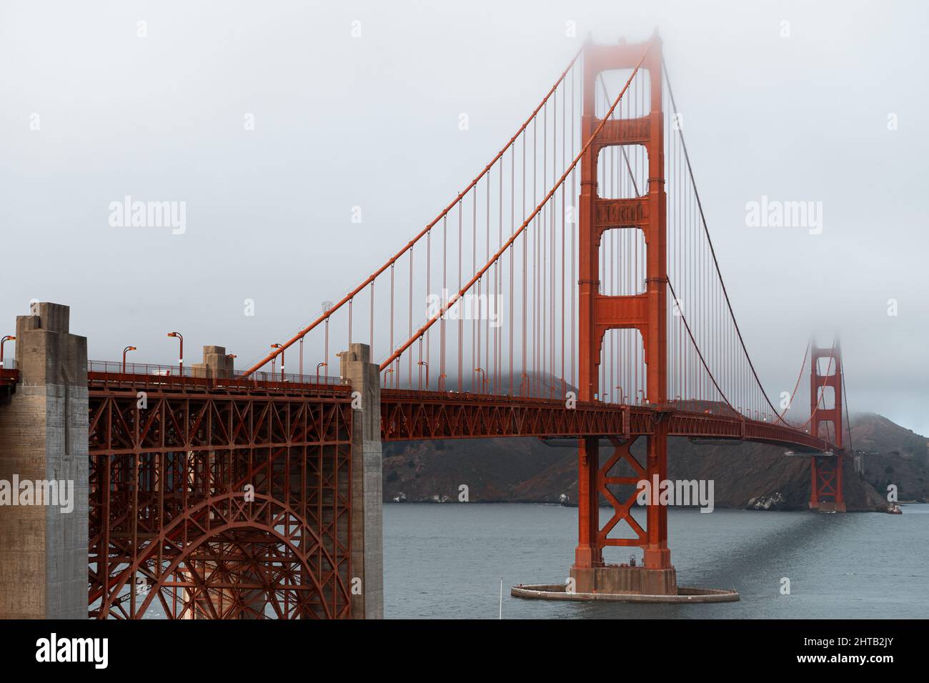 View of the beautiful Golden Gate Bridge in San Francisco, The USA ...