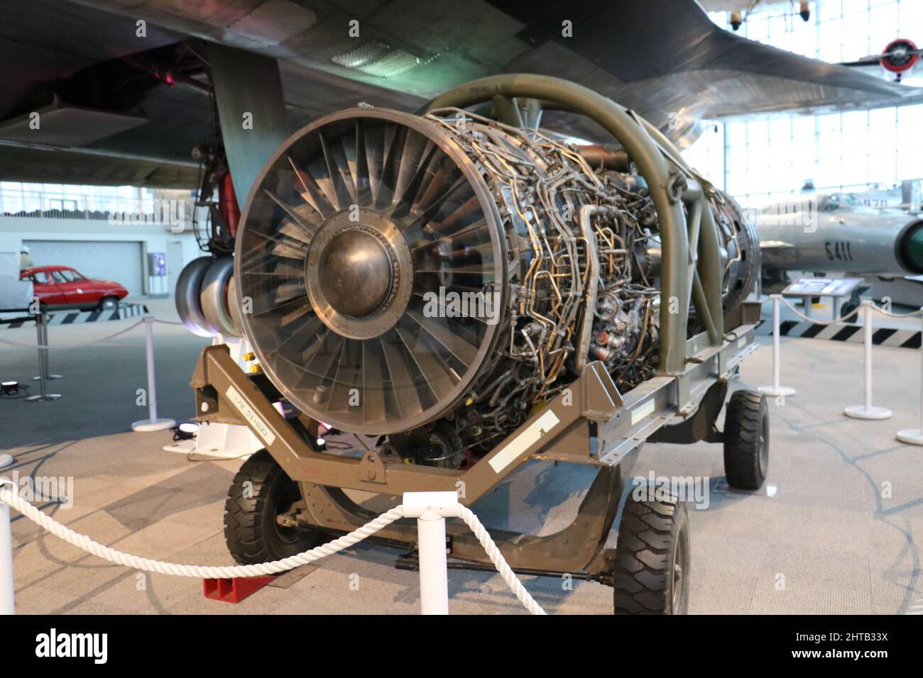 Big fan of air plane in Seattle aviation museum Stock Photo - Alamy
