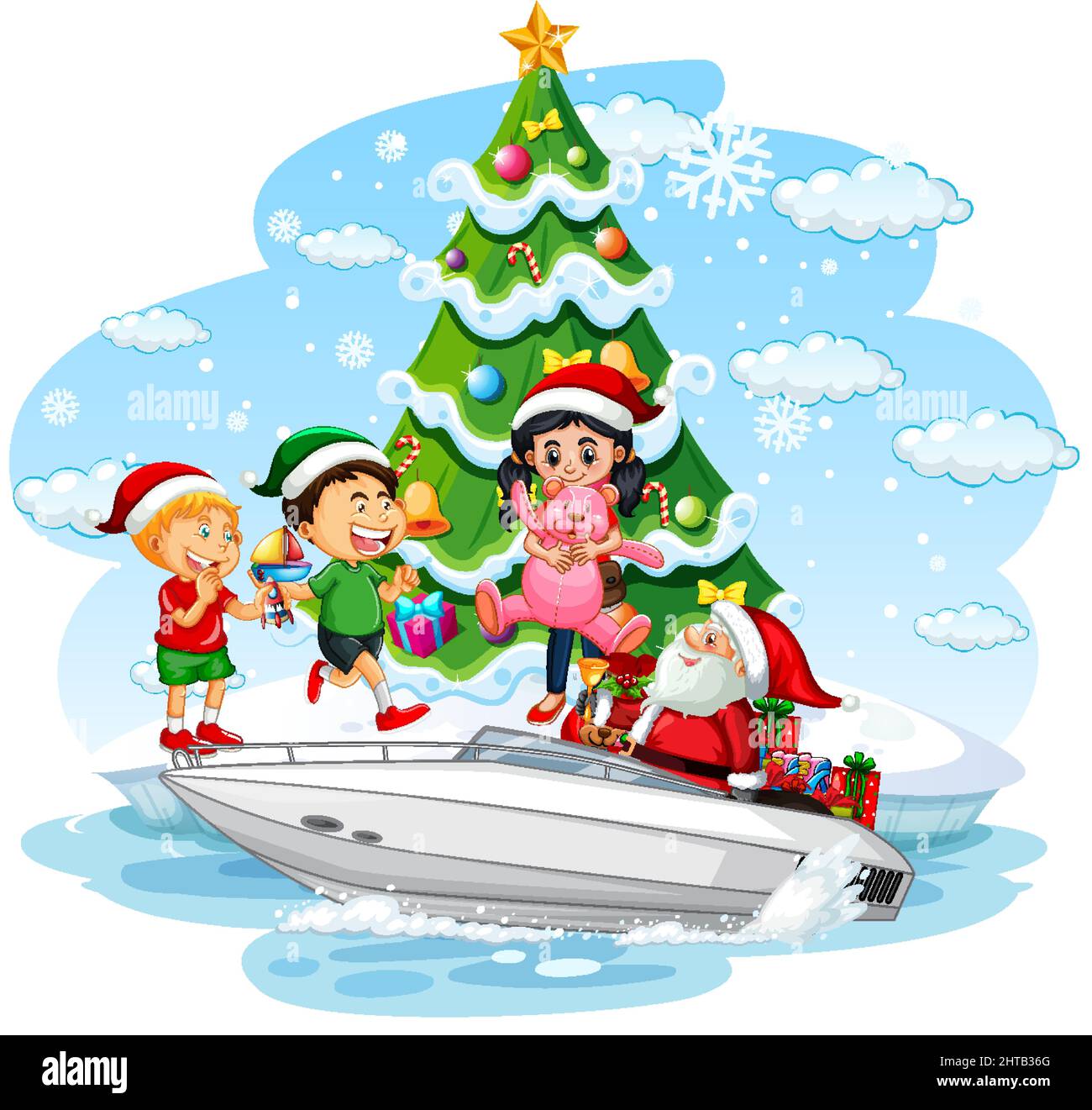 Delivering ice Stock Vector Images - Alamy